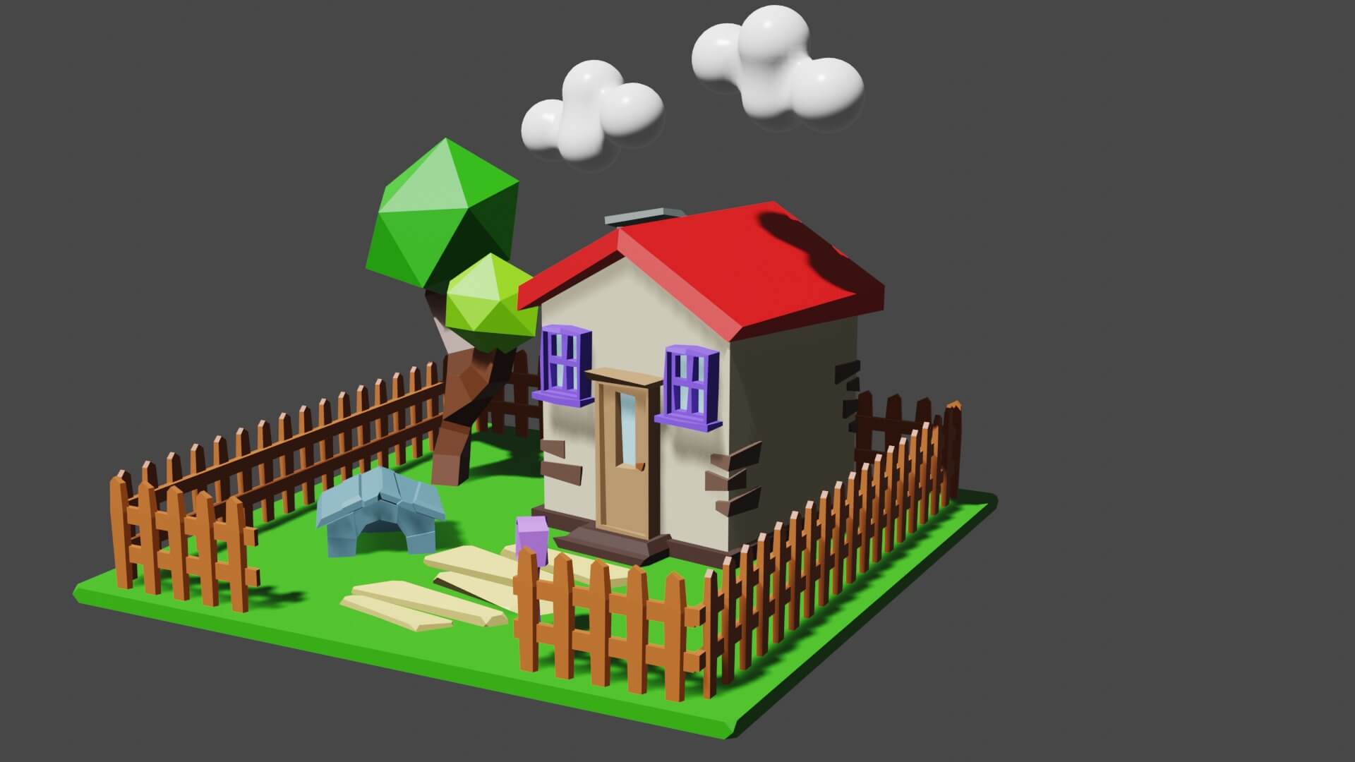 House - 3D Model by Gizem Dilara Tek