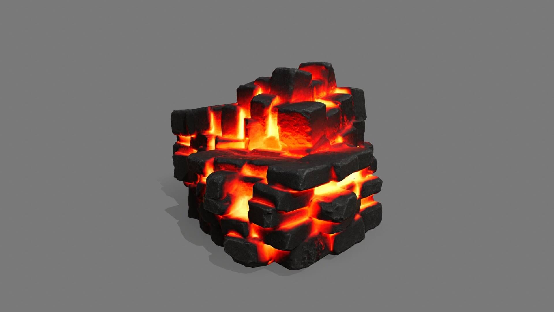 Lava Stone Set - 3D Model by Gizem Dilara Tek