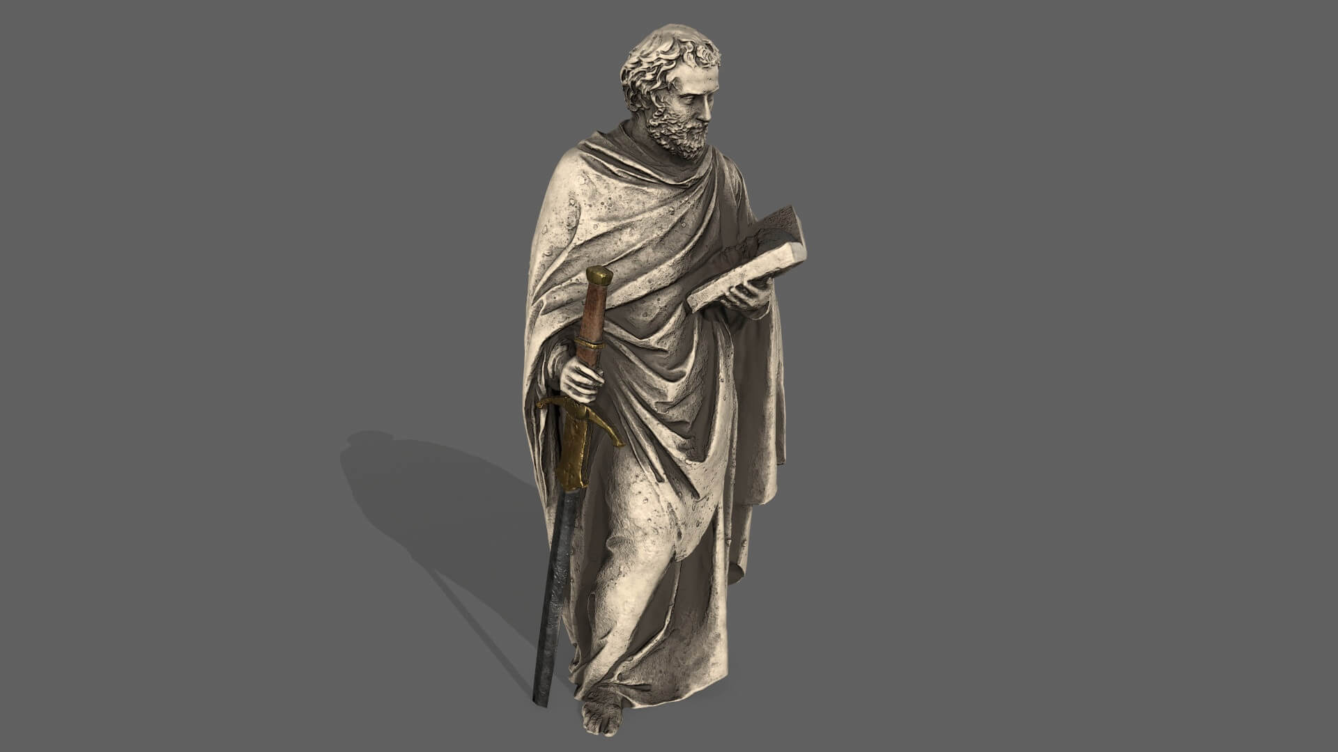 Old Man Statue - 3D Model by Gizem Dilara Tek