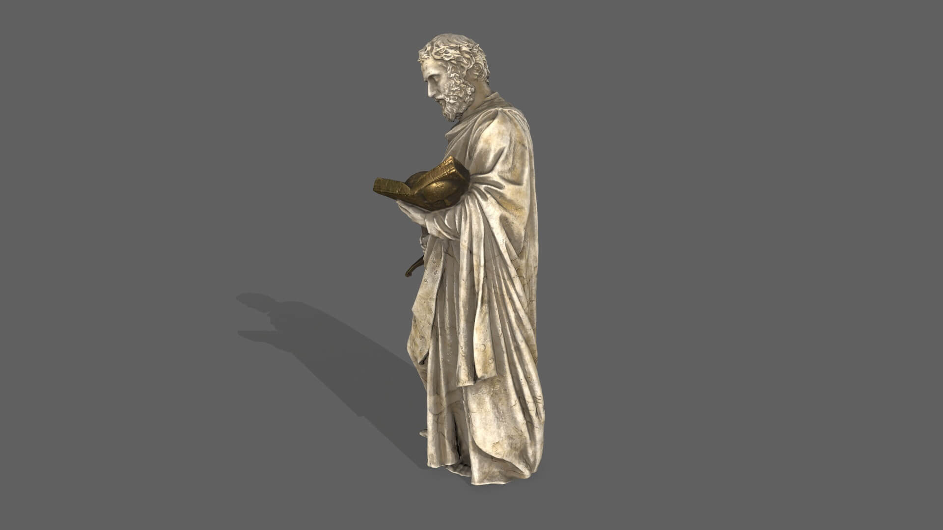 Old Man Statue - 3D Model by Gizem Dilara Tek
