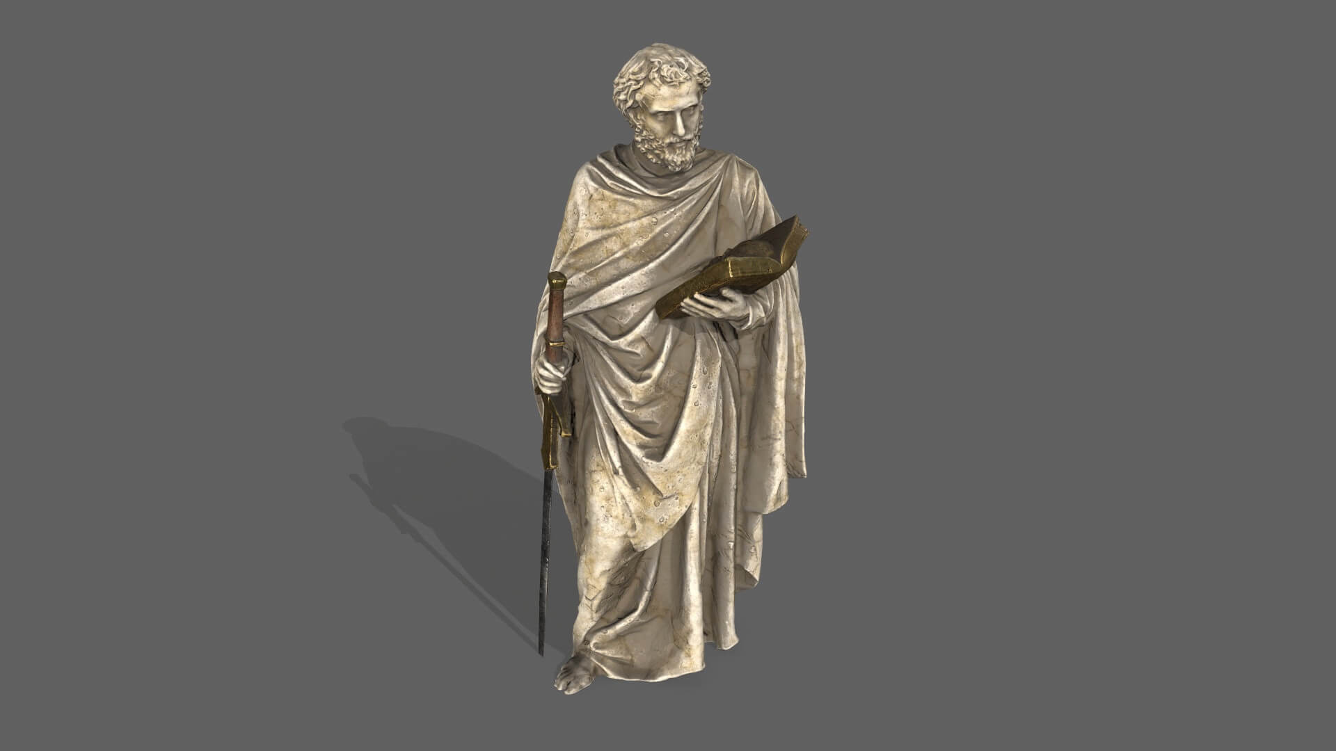 Old Man Statue - 3D Model by Gizem Dilara Tek