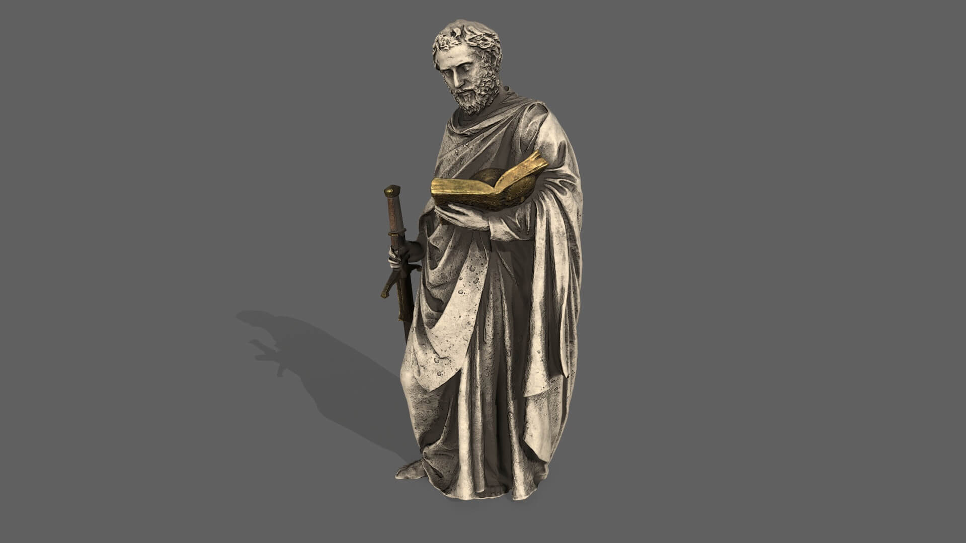 Old Man Statue - 3D Model by Gizem Dilara Tek