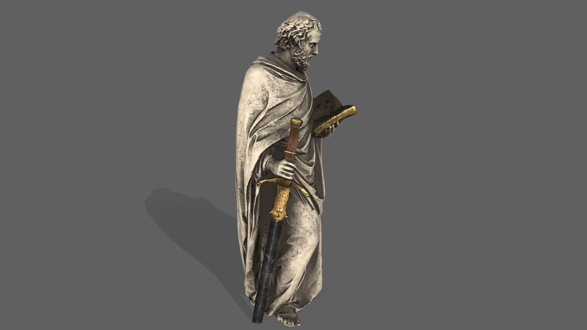 Old Man Statue - 3D Model by Gizem Dilara Tek