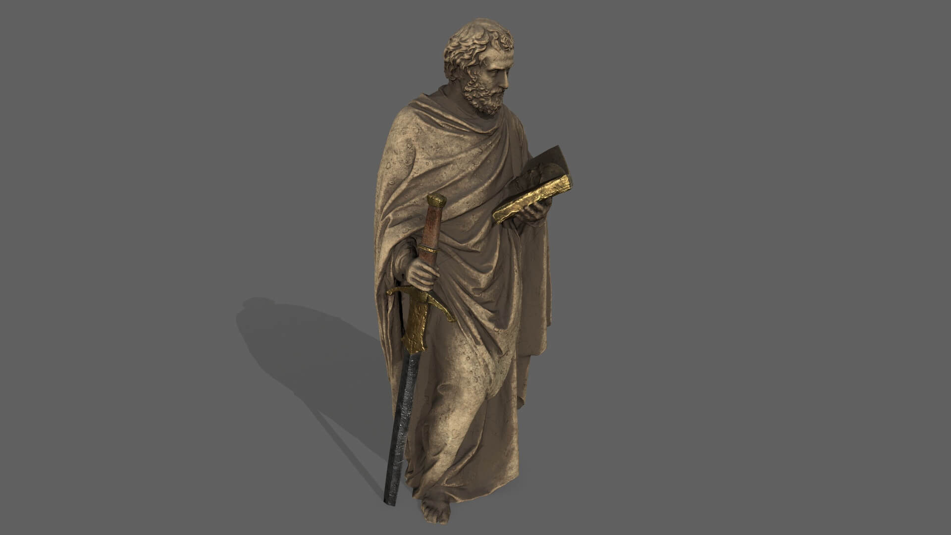 Old Man Statue - 3D Model by Gizem Dilara Tek