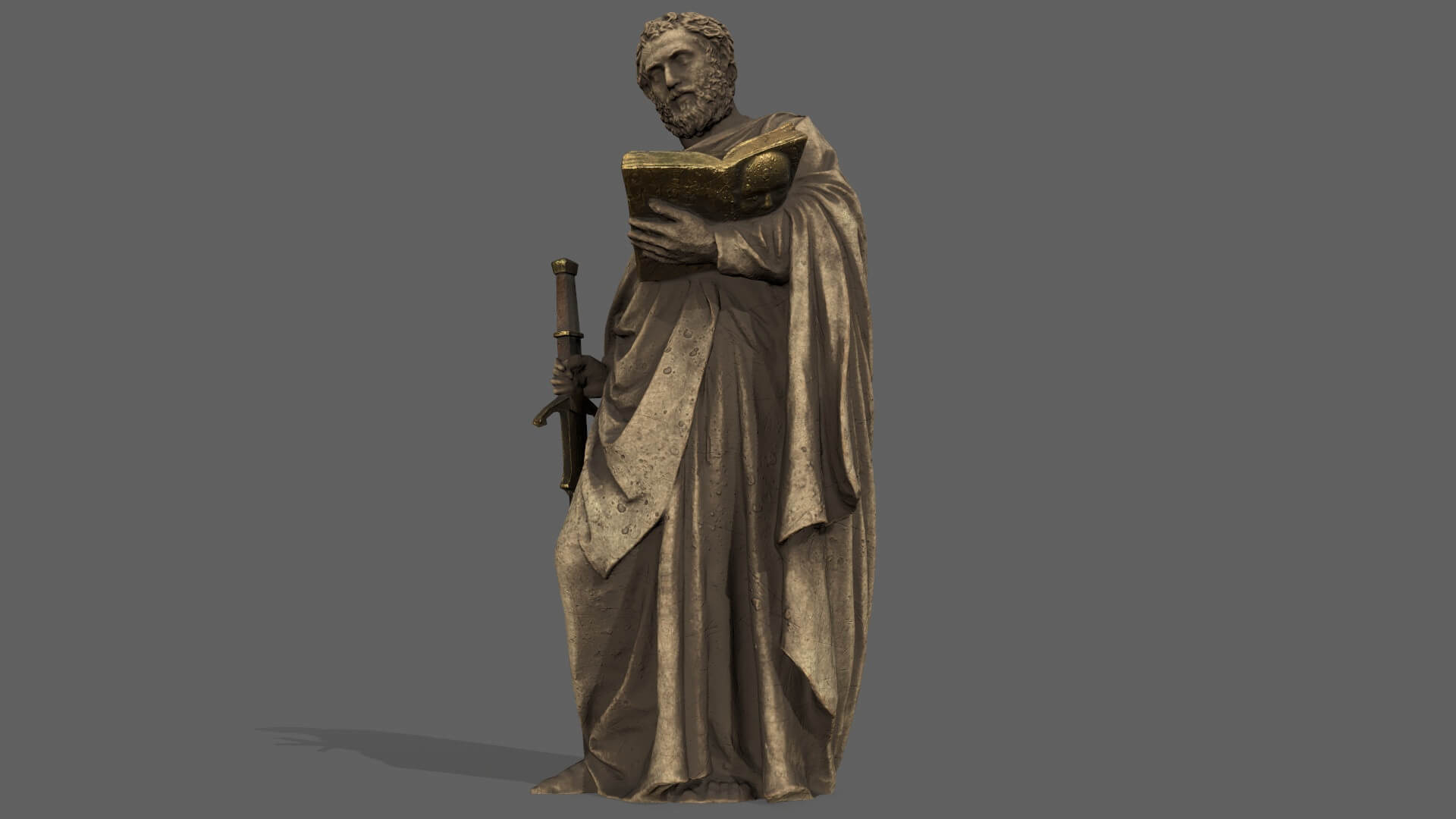 Old Man Statue - 3D Model by Gizem Dilara Tek