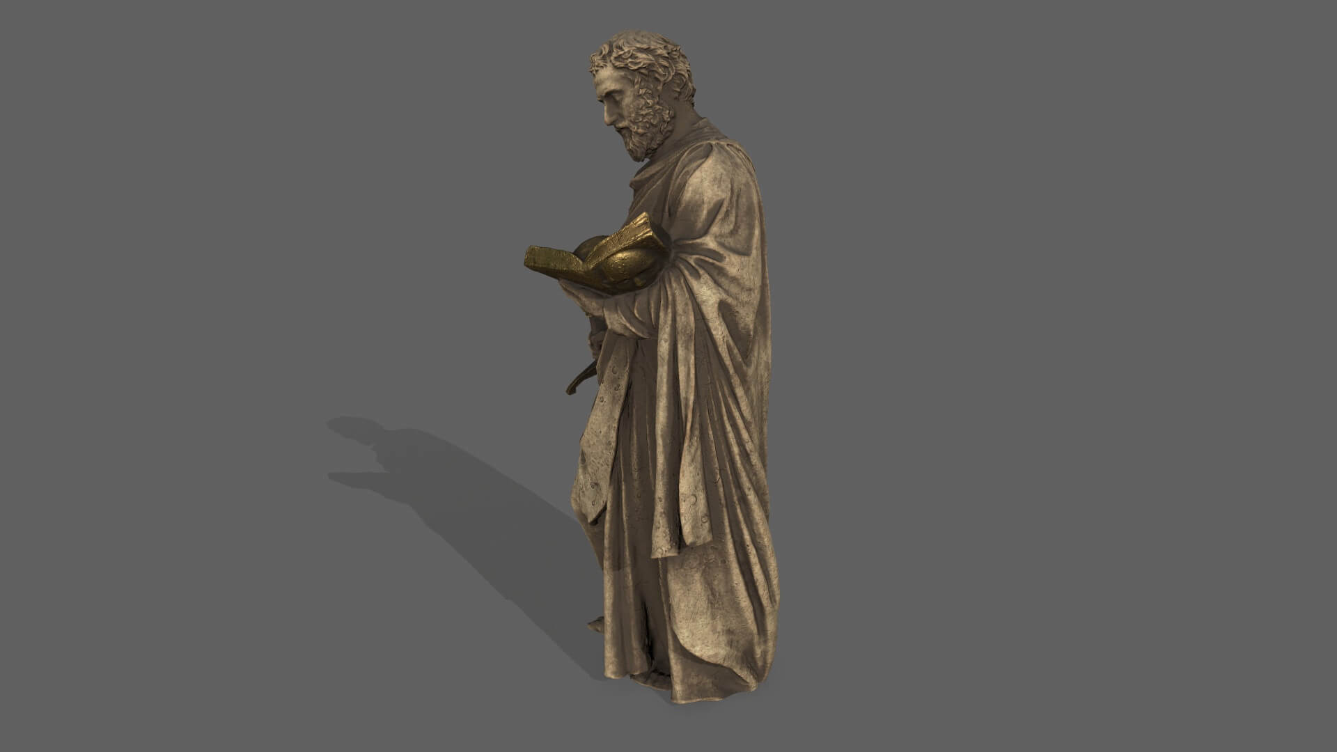 Old Man Statue - 3D Model by Gizem Dilara Tek