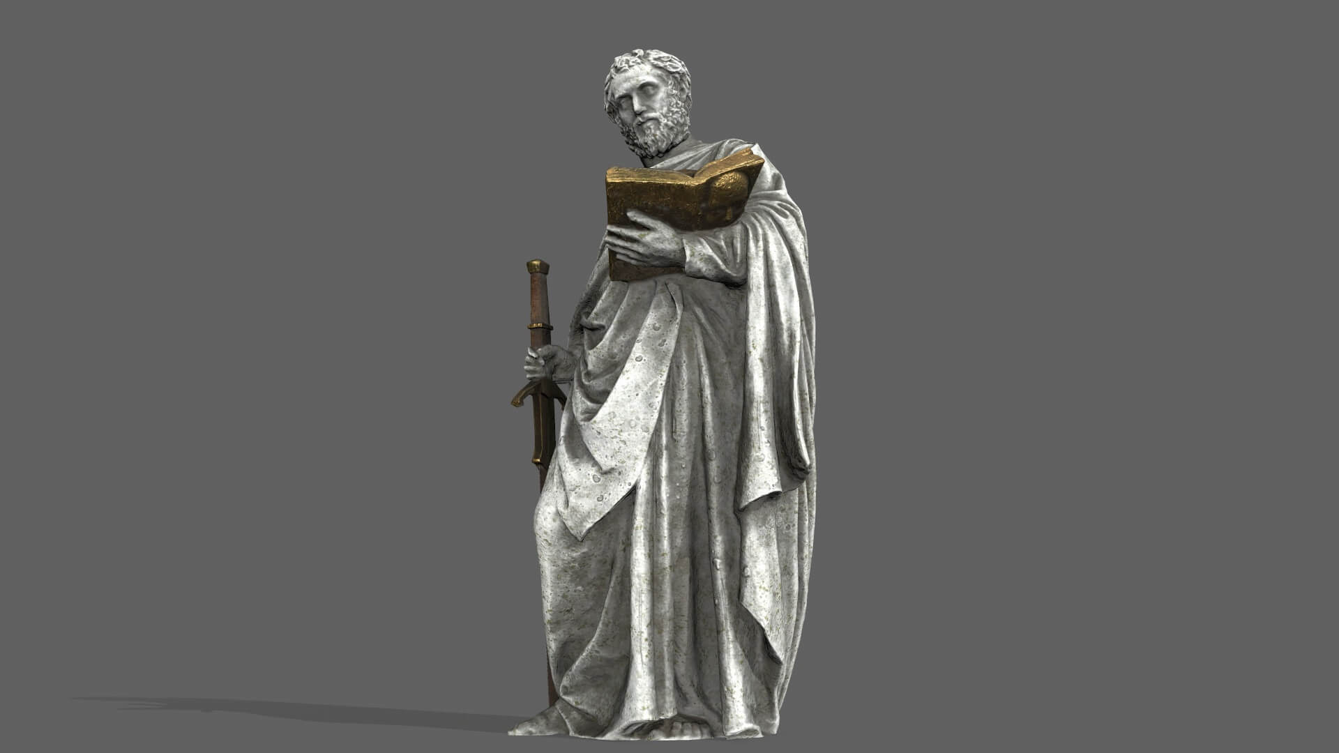 Old Man Statue - 3D Model by Gizem Dilara Tek