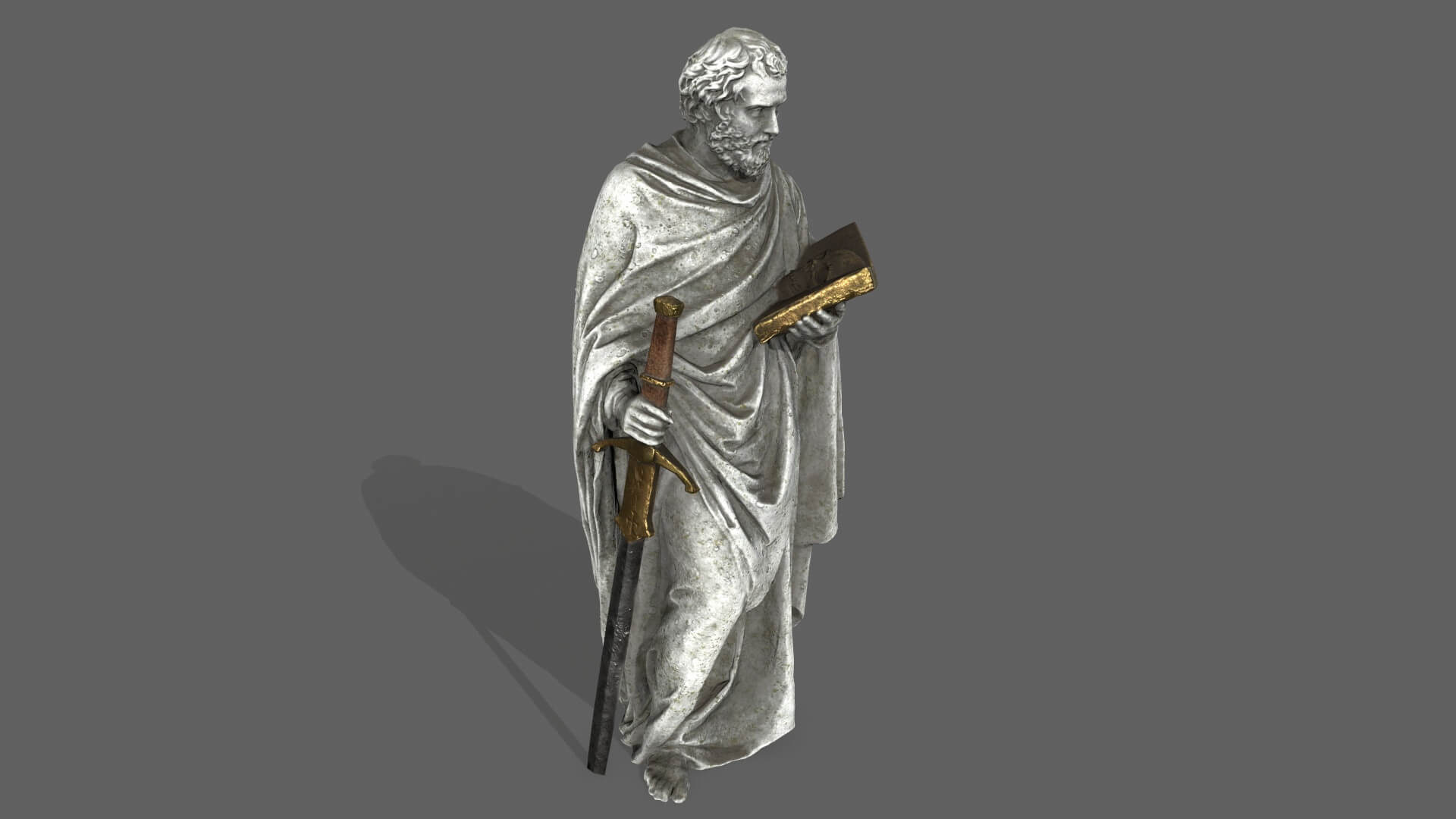 Old Man Statue - 3D Model by Gizem Dilara Tek