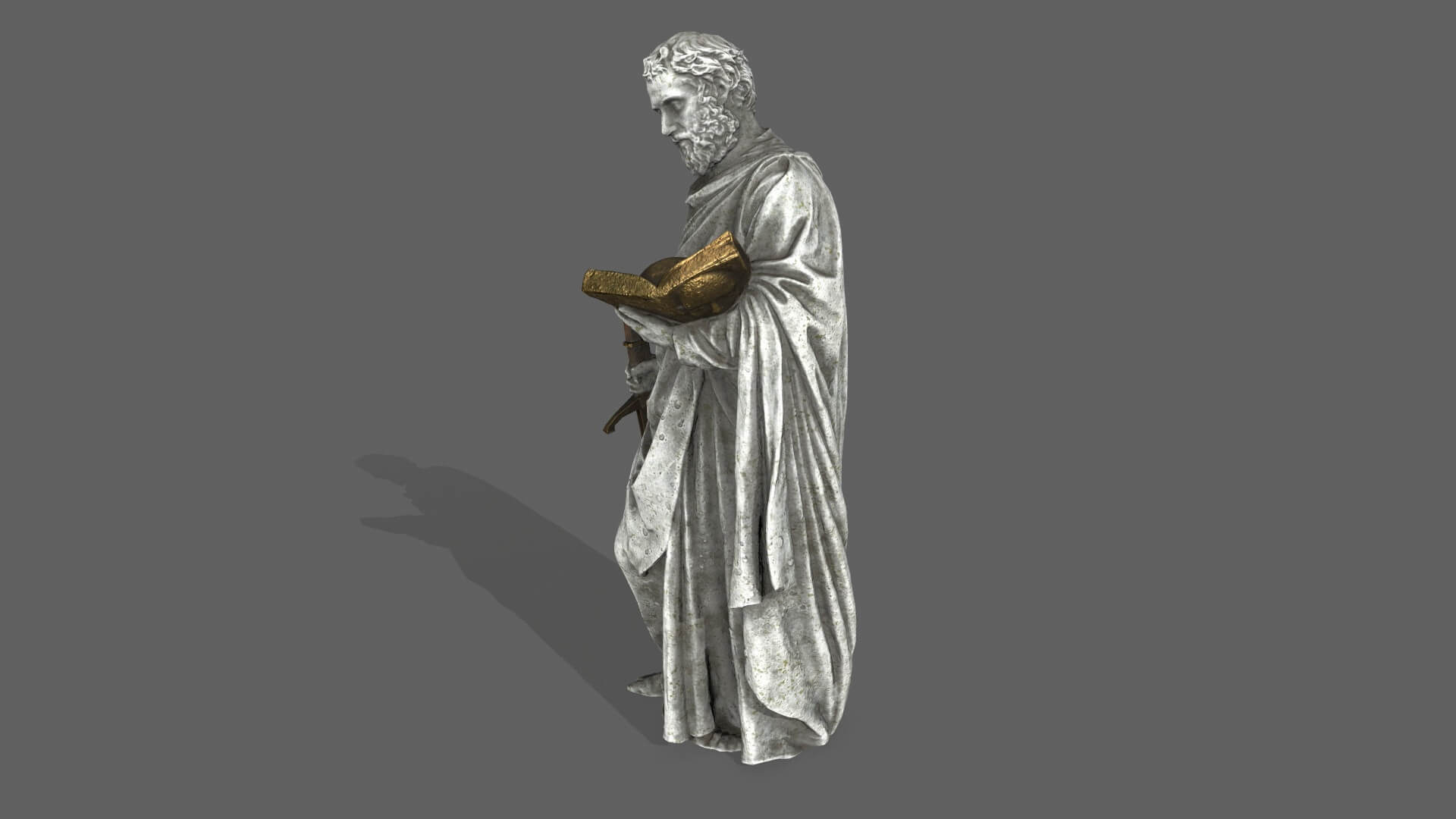 Old Man Statue - 3D Model by Gizem Dilara Tek