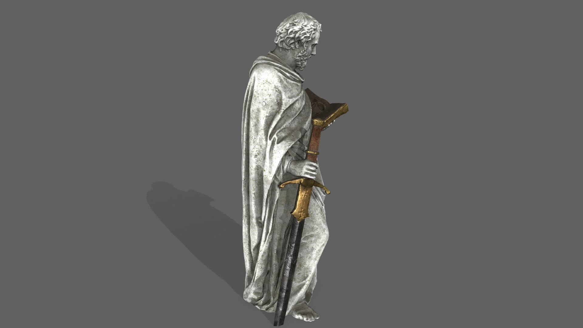 Old Man Statue - 3D Model by Gizem Dilara Tek