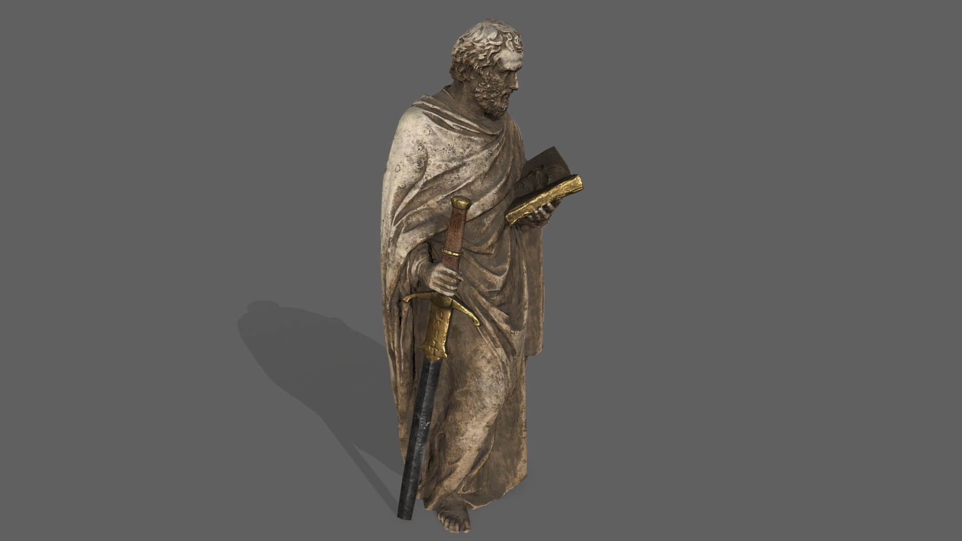 Old Man Statue - 3D Model by Gizem Dilara Tek