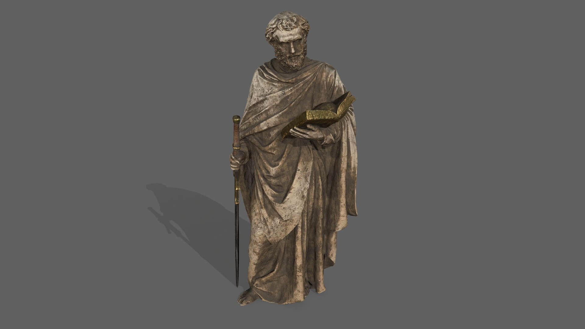 Old Man Statue - 3D Model by Gizem Dilara Tek