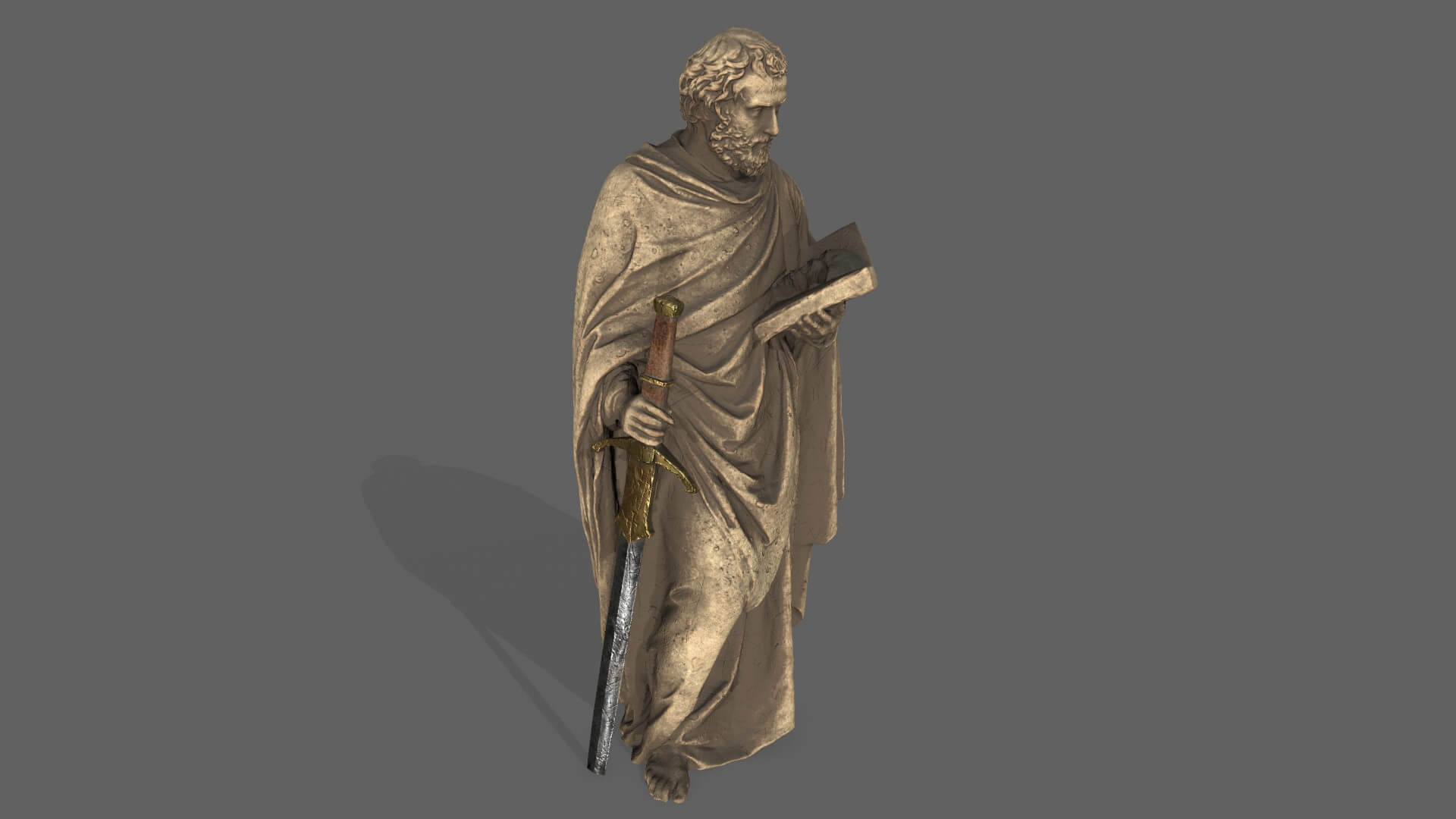 Old Man Statue - 3D Model by Gizem Dilara Tek