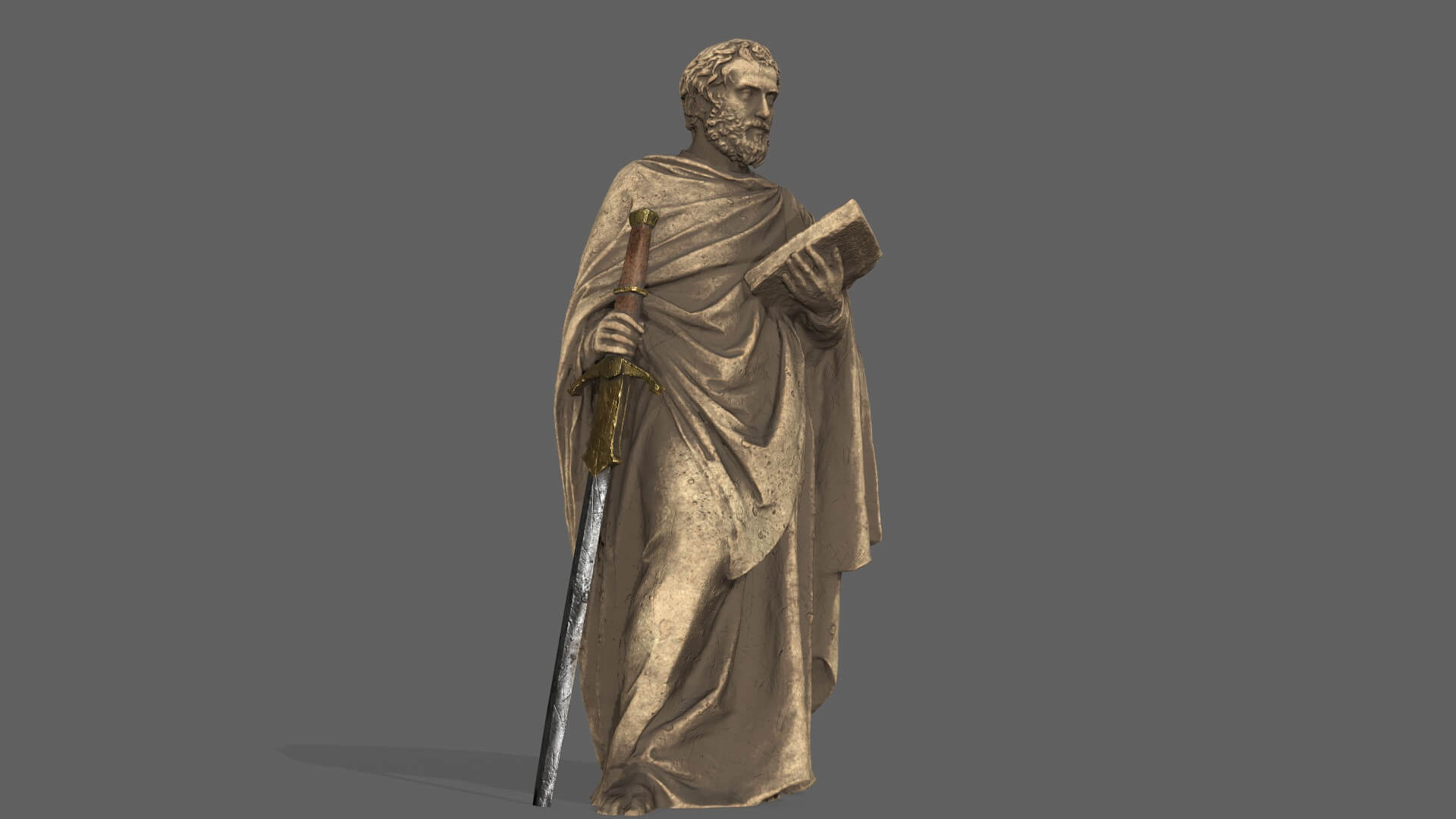 Old Man Statue - 3D Model by Gizem Dilara Tek