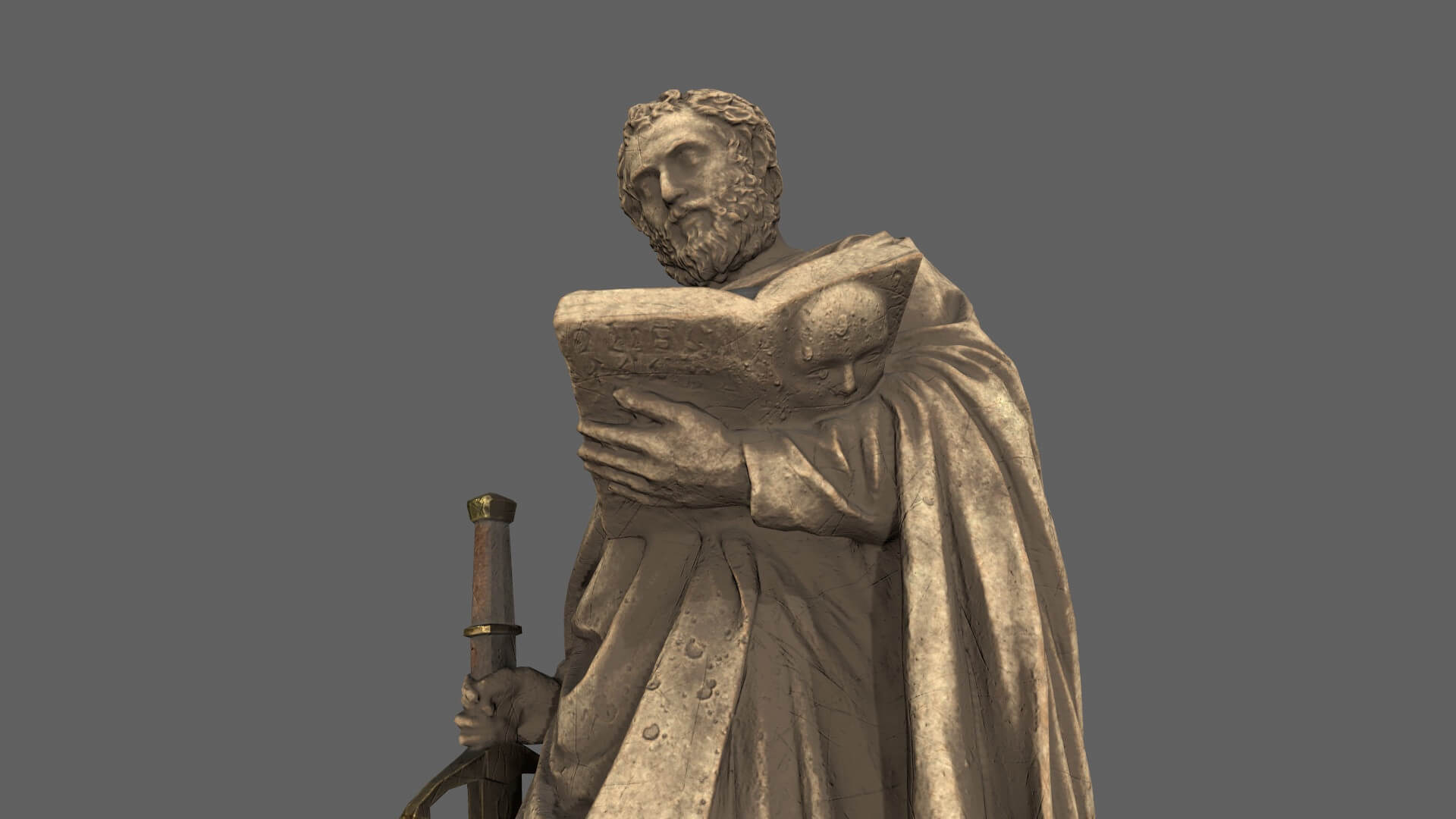 Old Man Statue - 3D Model by Gizem Dilara Tek