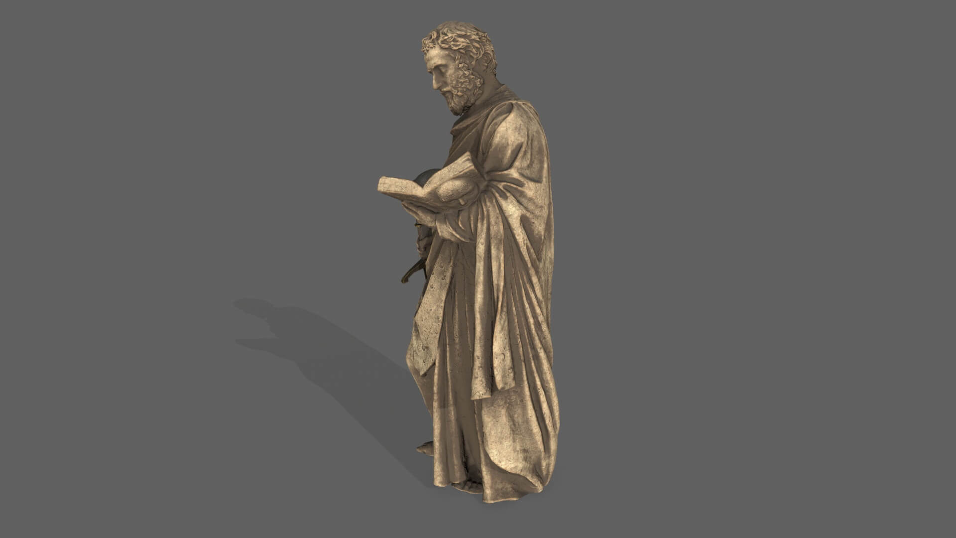 Old Man Statue - 3D Model by Gizem Dilara Tek