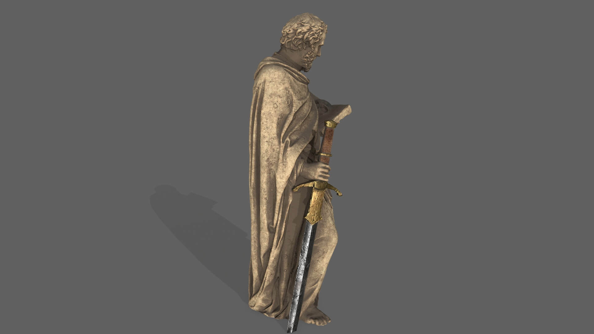 Old Man Statue - 3D Model by Gizem Dilara Tek
