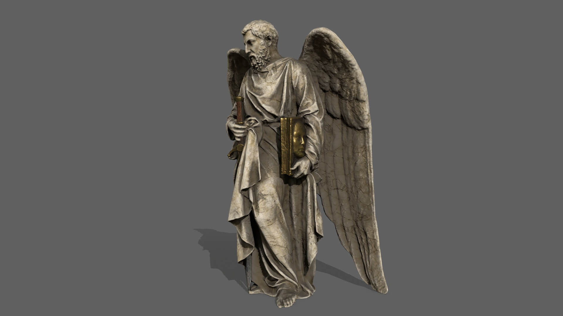 Old Man Statue - 3D Model by Gizem Dilara Tek
