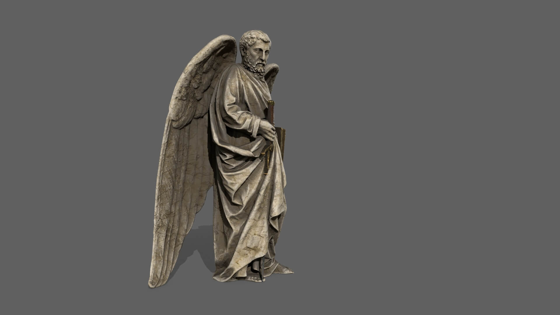 Old Man Statue - 3D Model by Gizem Dilara Tek