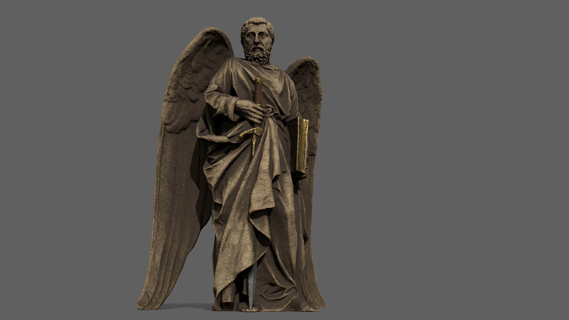 Old Man Statue - 3D Model by Gizem Dilara Tek
