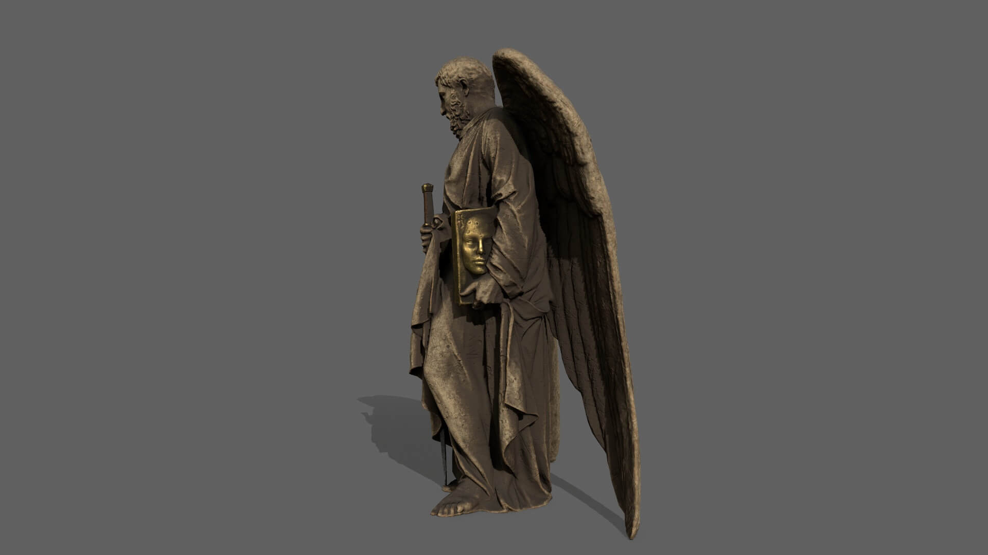 Old Man Statue - 3D Model by Gizem Dilara Tek
