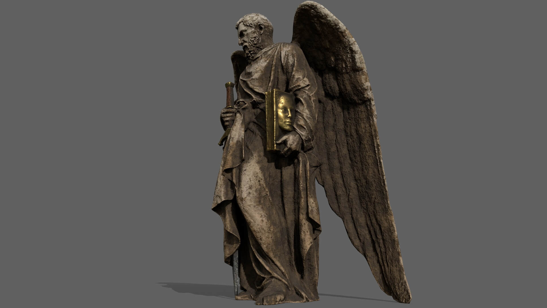 Old Man Statue - 3D Model by Gizem Dilara Tek