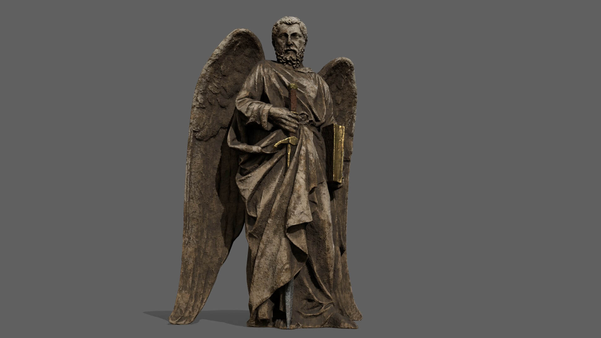 Old Man Statue - 3D Model by Gizem Dilara Tek