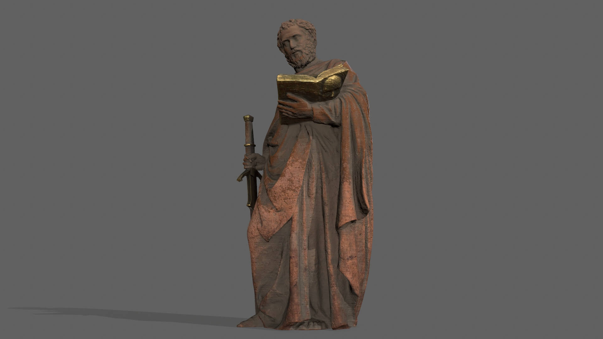 Old Man Statue - 3D Model by Gizem Dilara Tek