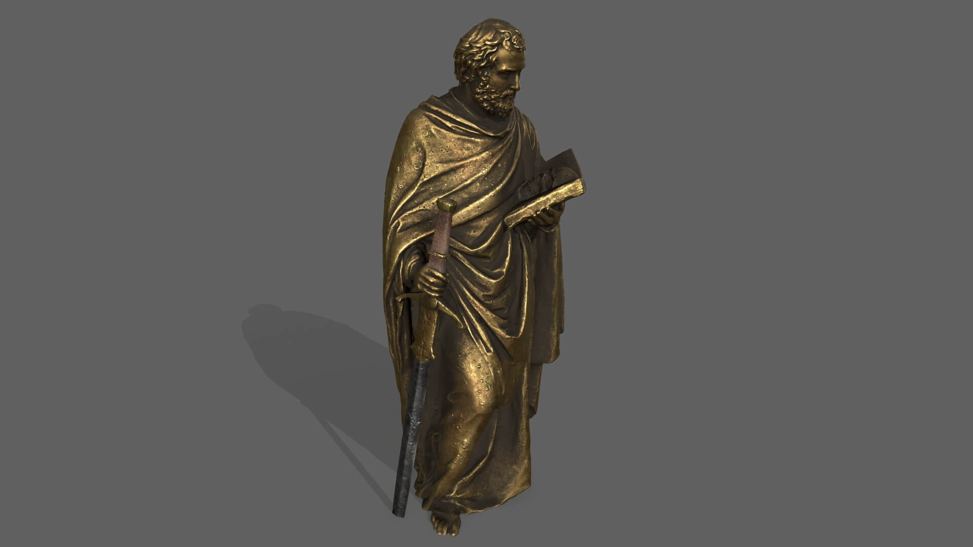 Old Man Statue - 3D Model by Gizem Dilara Tek