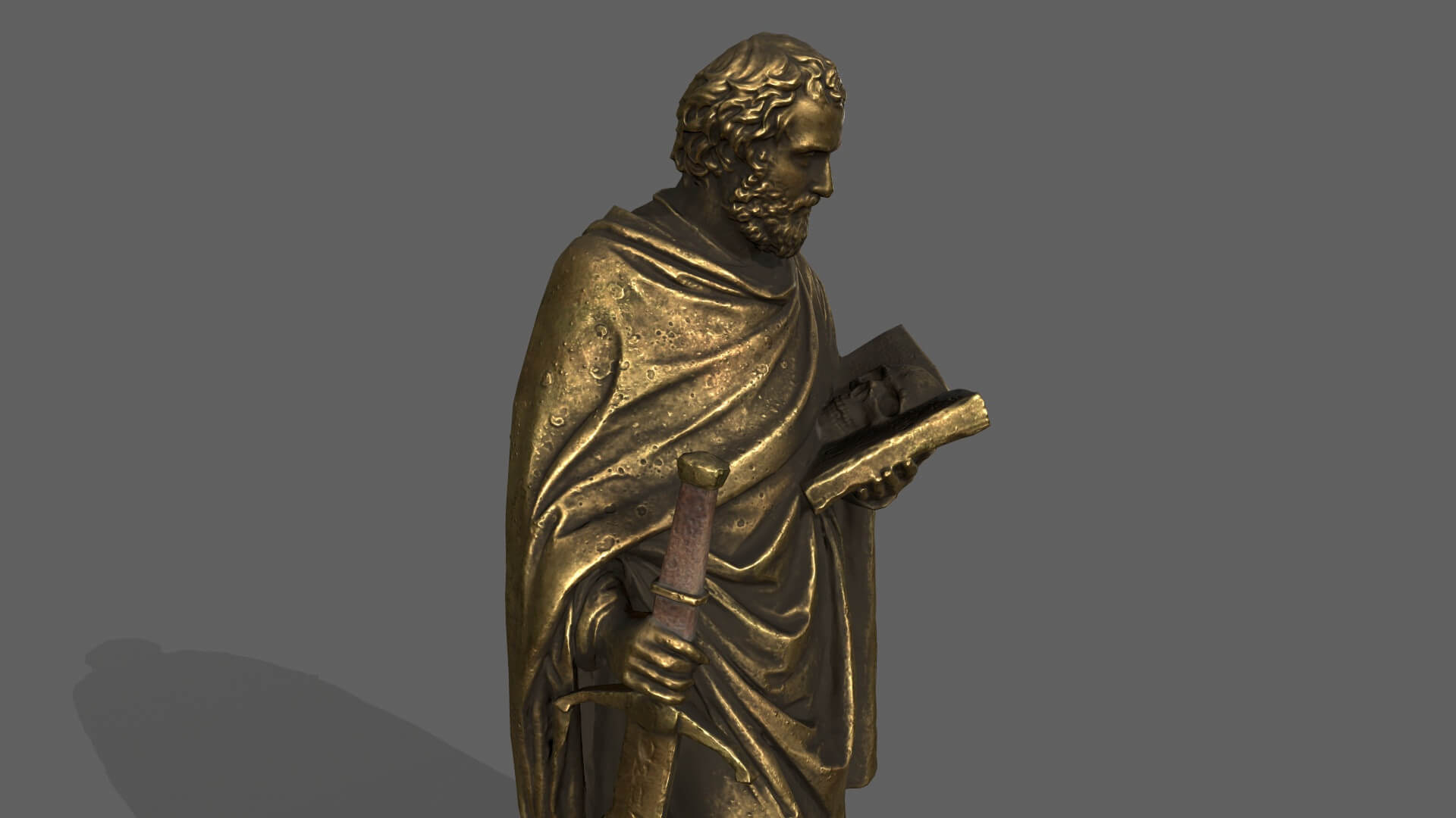 Old Man Statue - 3D Model by Gizem Dilara Tek