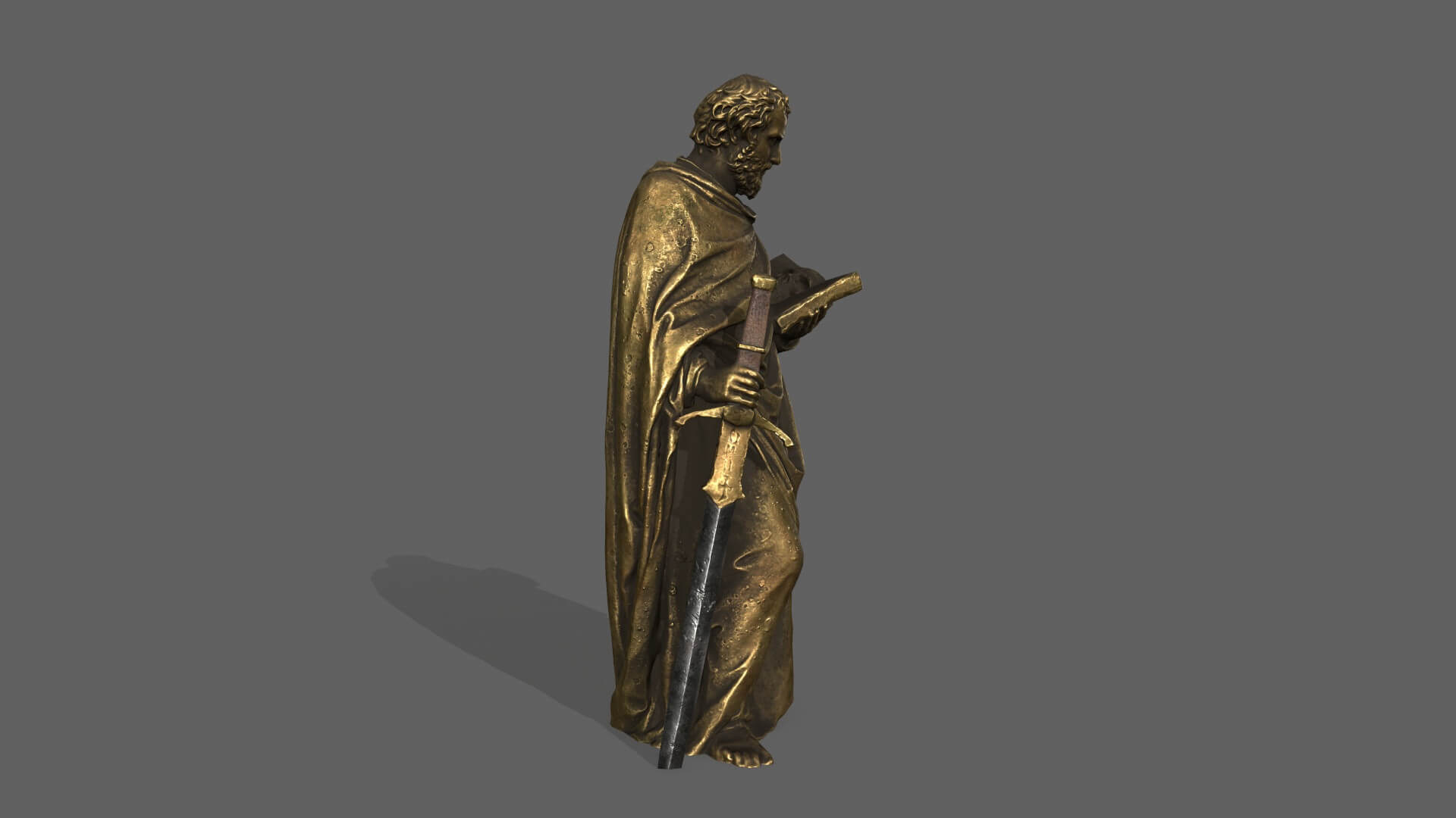 Old Man Statue - 3D Model by Gizem Dilara Tek