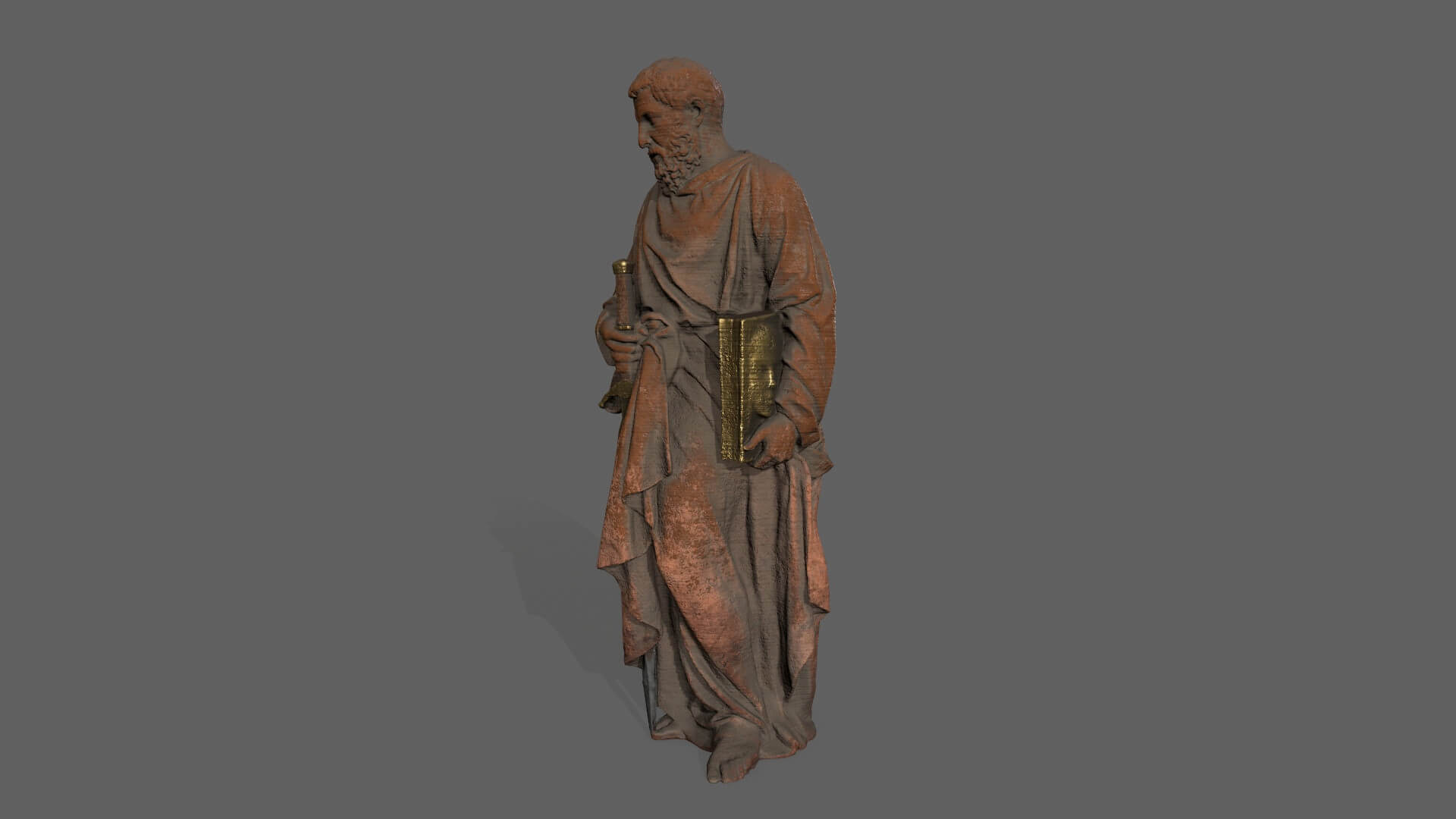 Old Man Statue - 3D Model by Gizem Dilara Tek