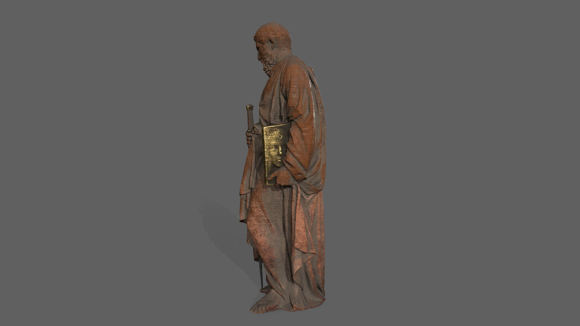 Old Man Statue - 3D Model by Gizem Dilara Tek