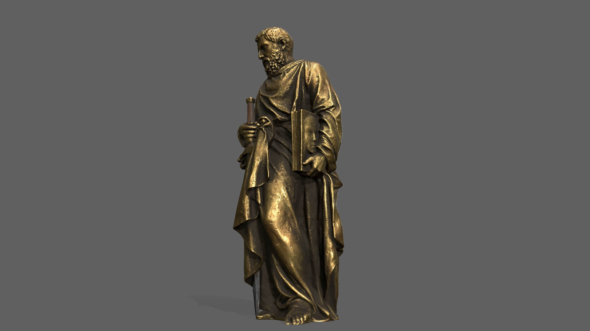 Old Man Statue - 3D Model by Gizem Dilara Tek