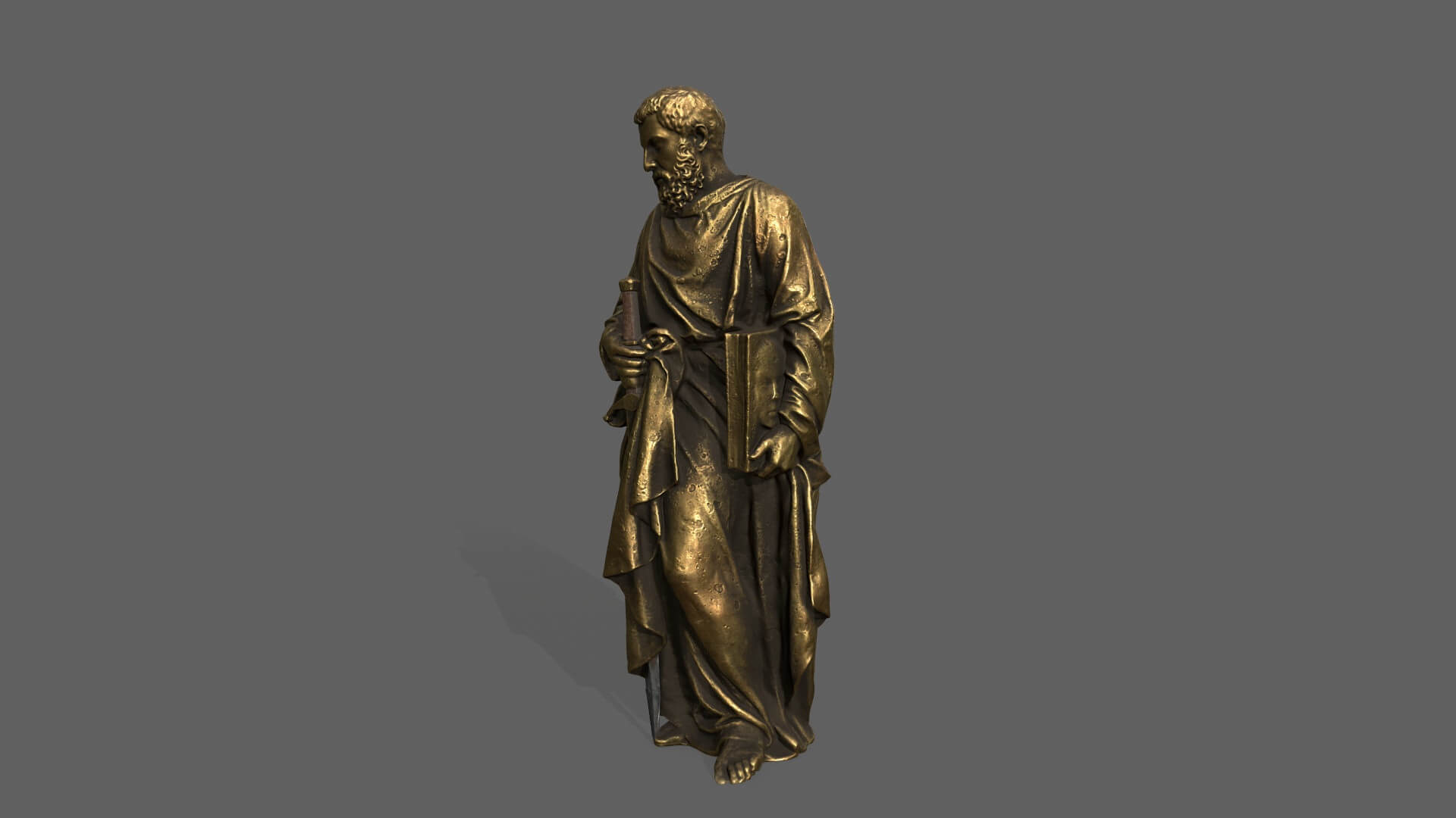 Old Man Statue - 3D Model by Gizem Dilara Tek