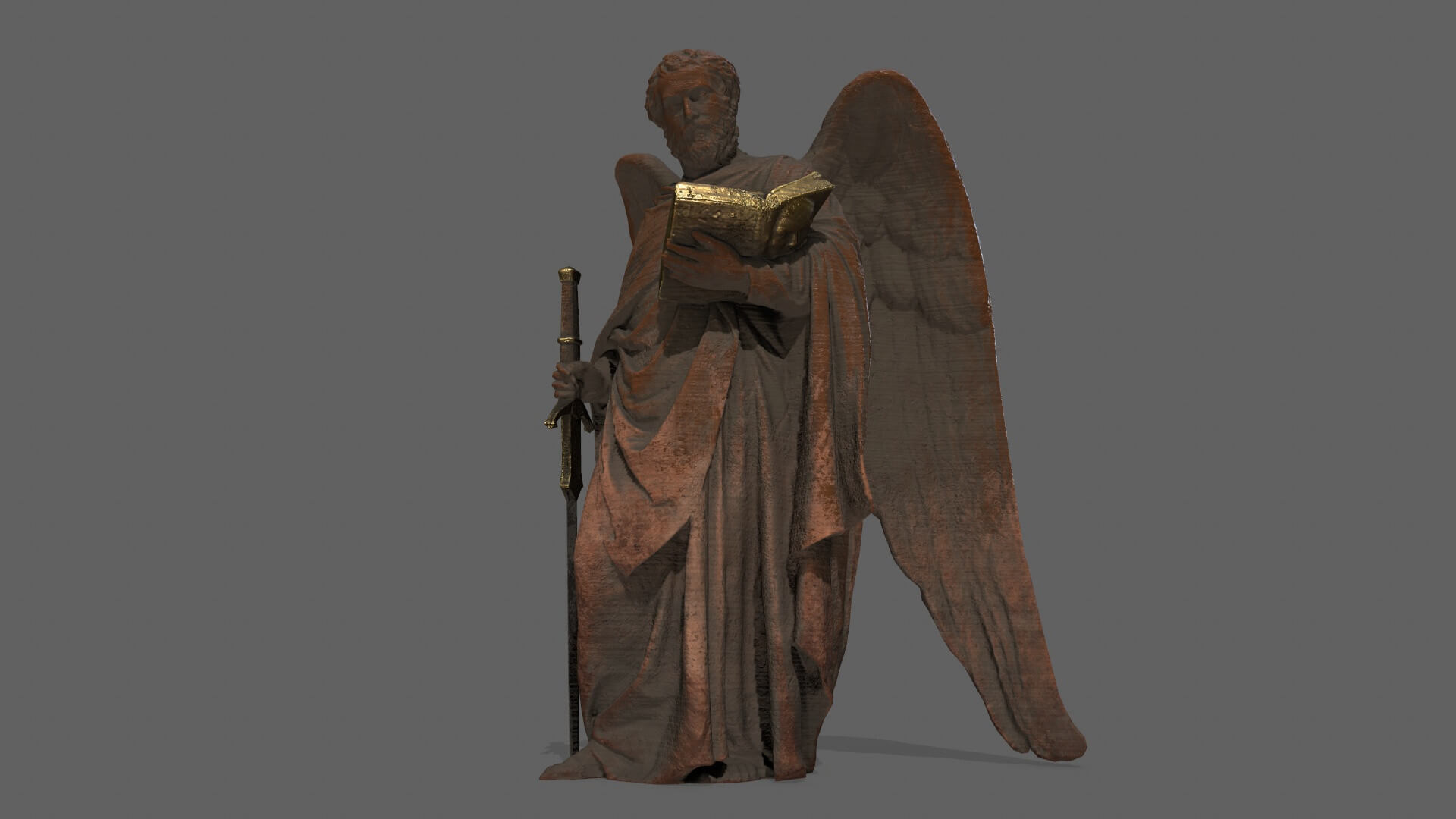 Old Man Statue - 3D Model by Gizem Dilara Tek