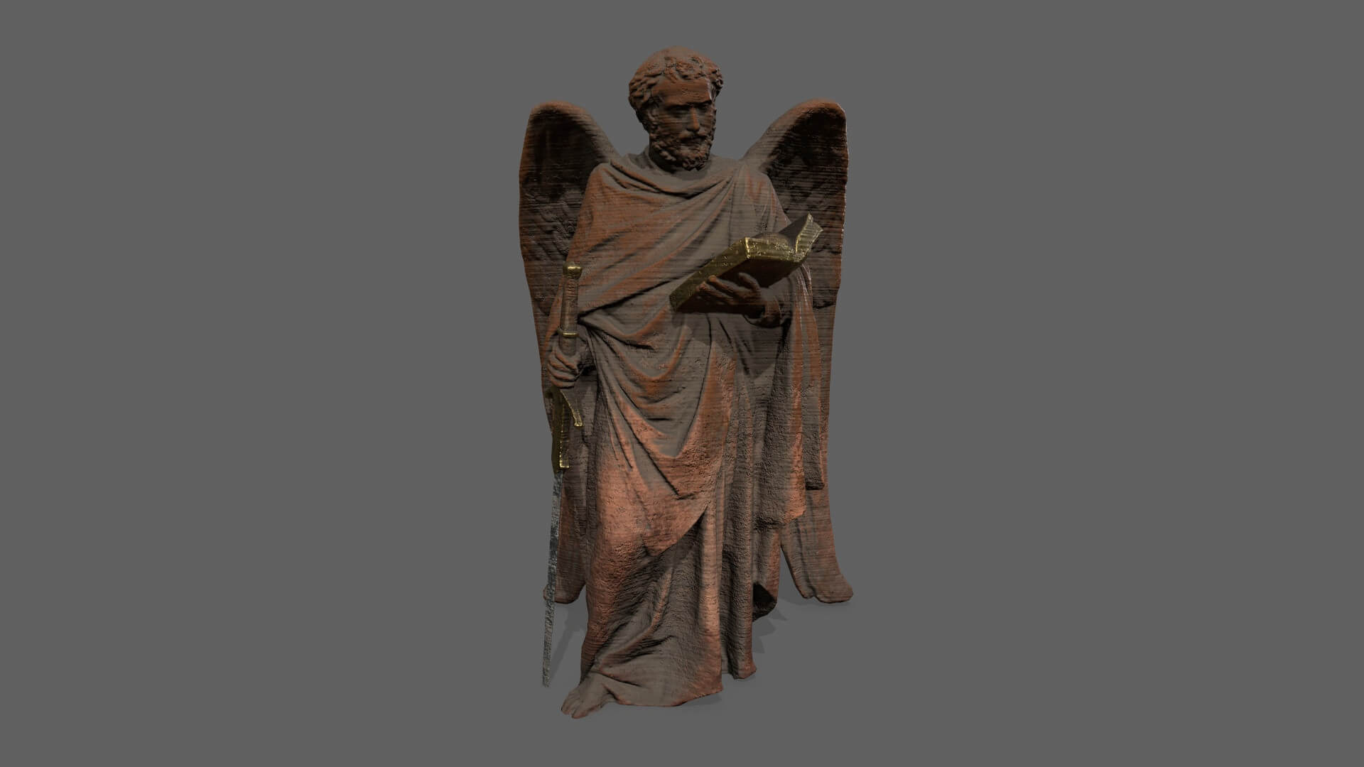Old Man Statue - 3D Model by Gizem Dilara Tek