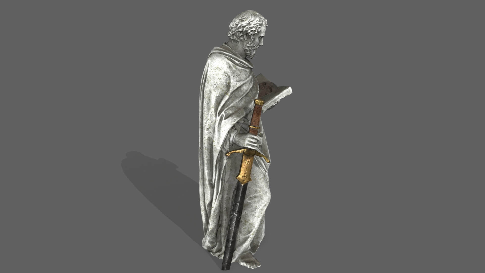 Old Man Statue - 3D Model by Gizem Dilara Tek
