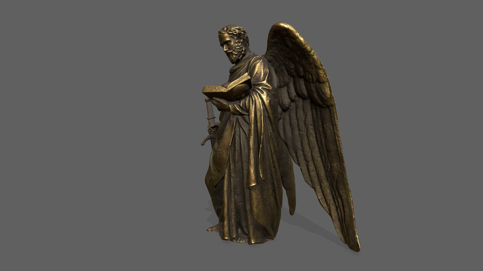 Old Man Statue - 3D Model by Gizem Dilara Tek
