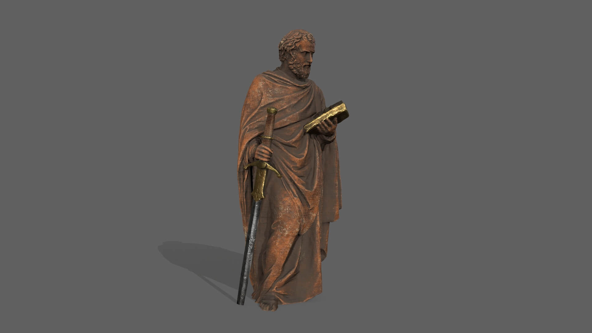 Old Man Statue - 3D Model by Gizem Dilara Tek