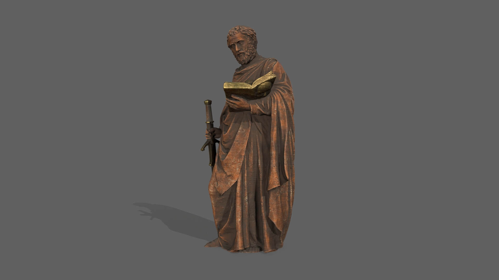 Old Man Statue - 3D Model by Gizem Dilara Tek
