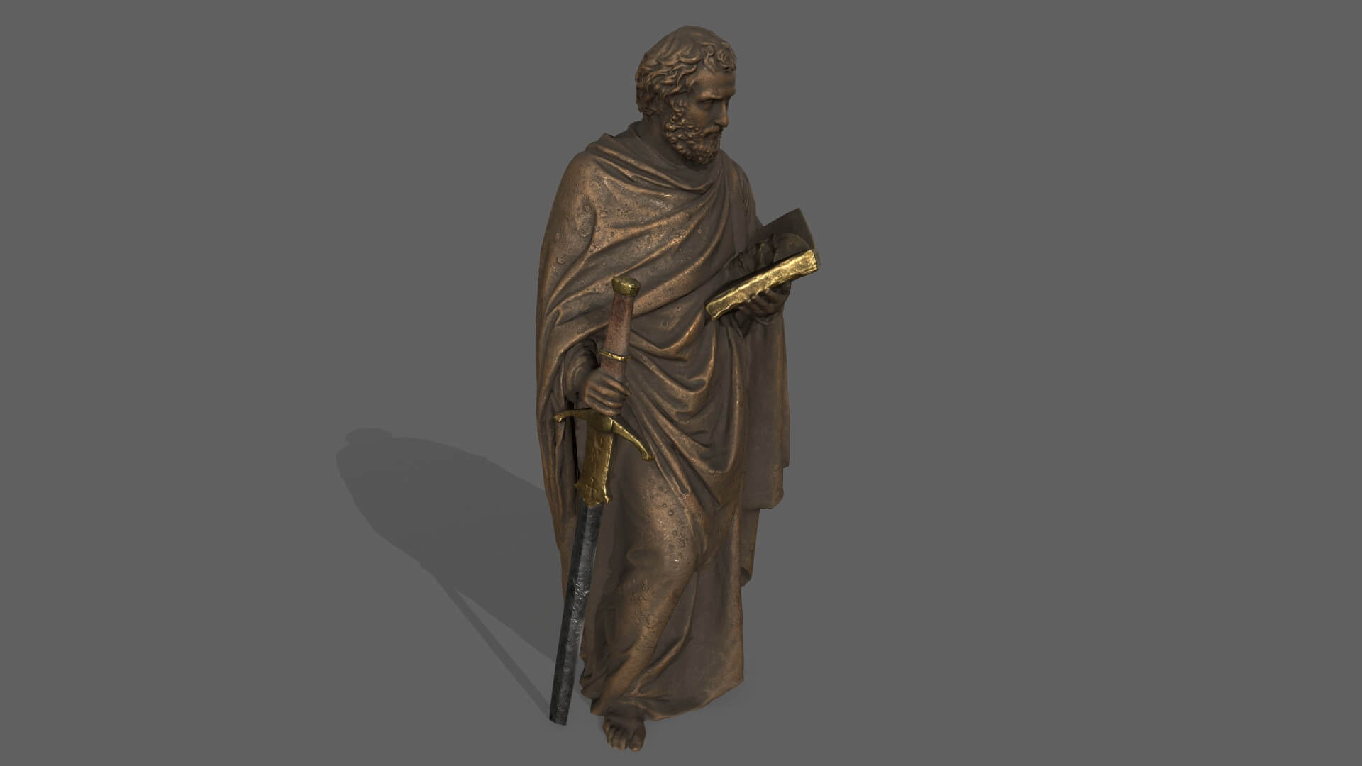 Old Man Statue - 3D Model by Gizem Dilara Tek