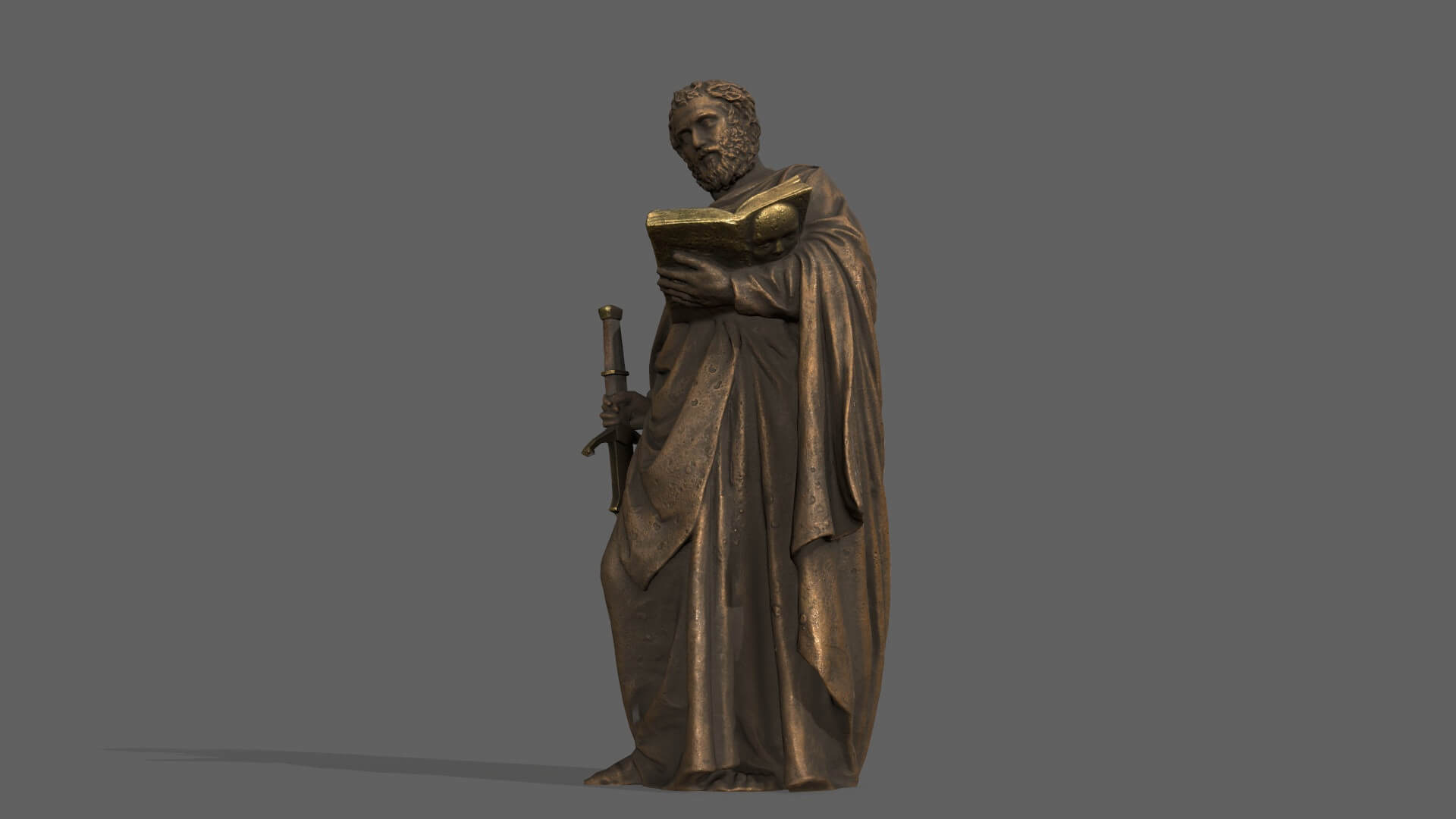 Old Man Statue - 3D Model by Gizem Dilara Tek