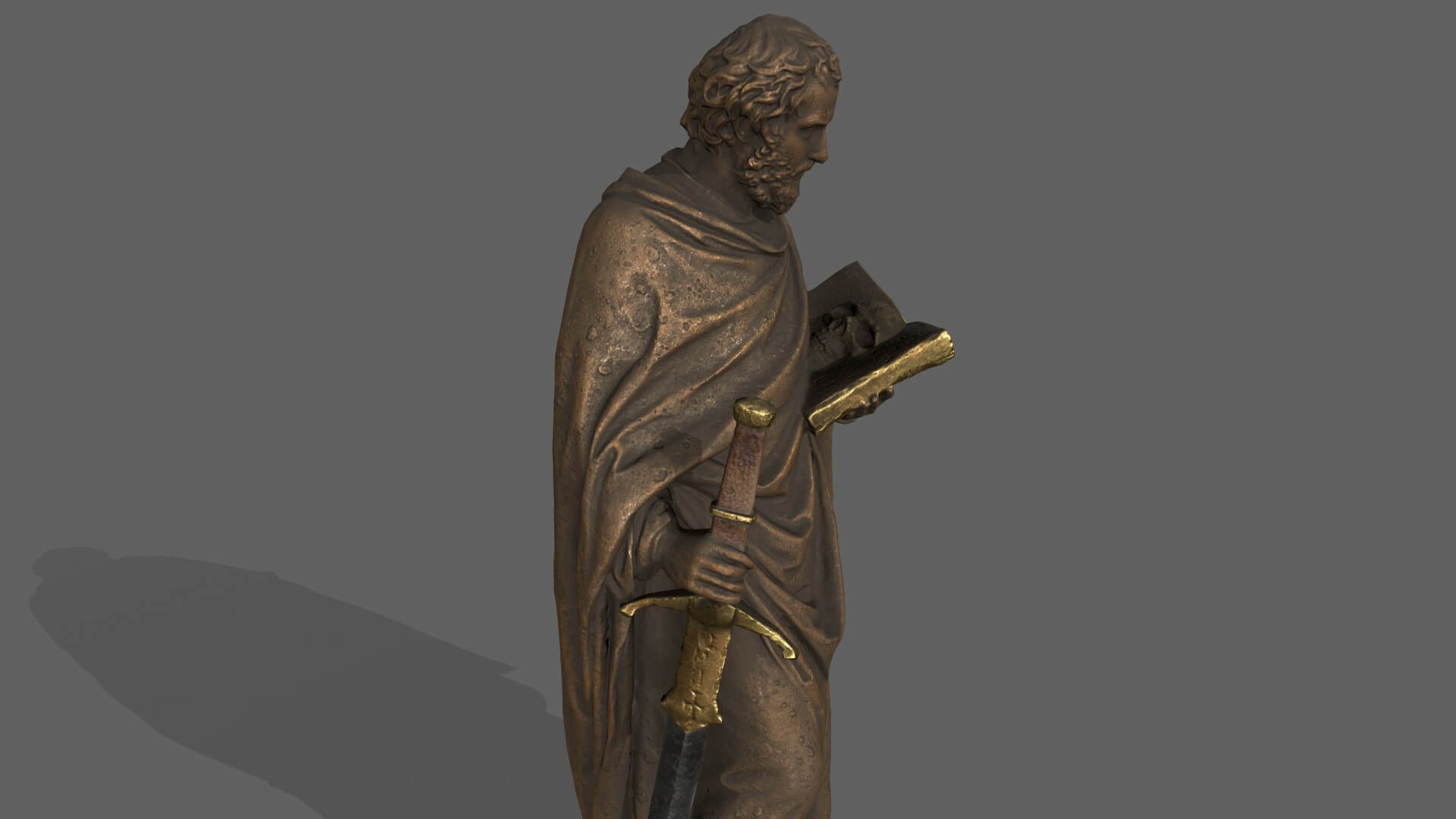 Old Man Statue - 3D Model by Gizem Dilara Tek
