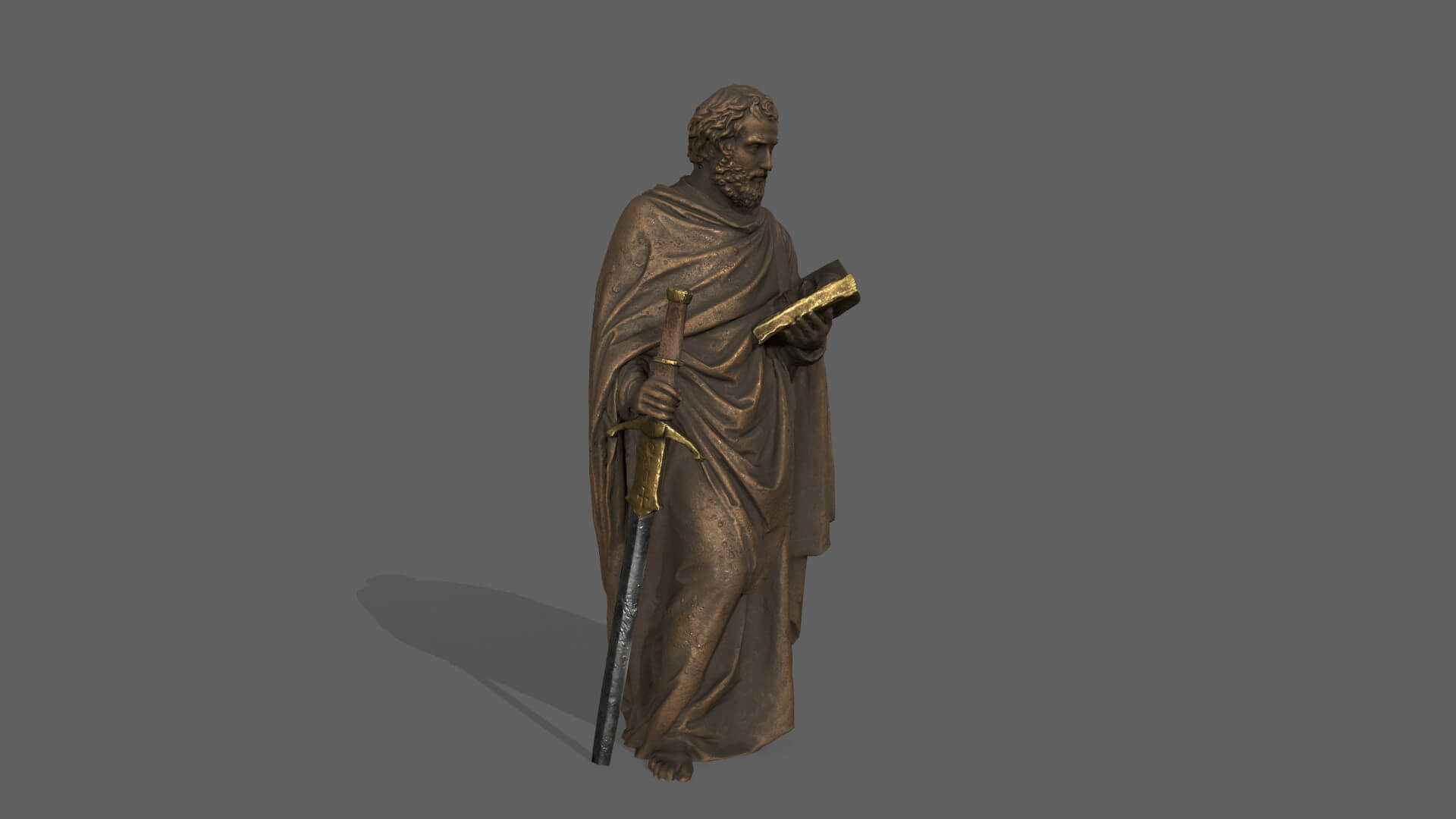 Old Man Statue - 3D Model by Gizem Dilara Tek