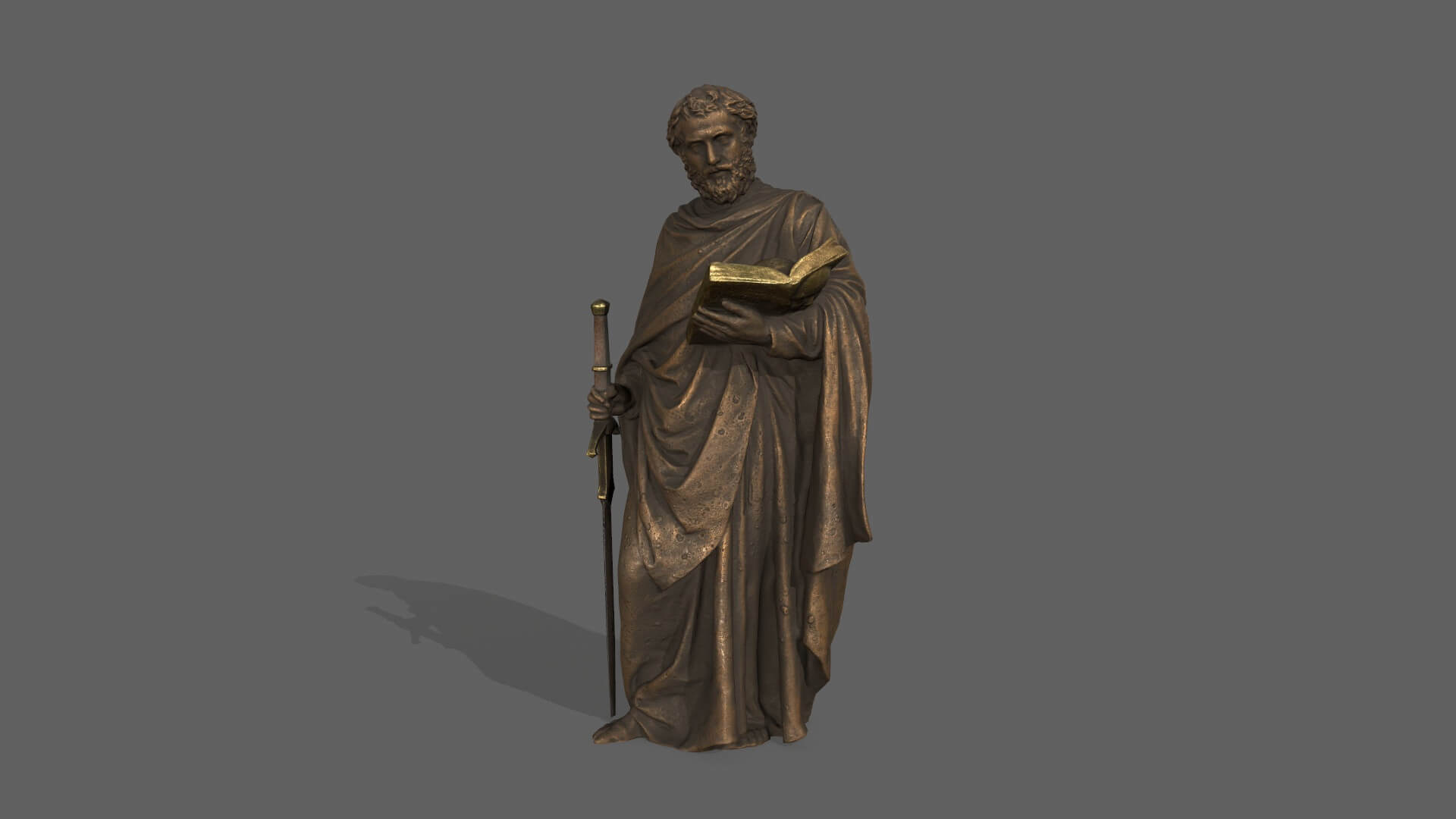 Old Man Statue - 3D Model by Gizem Dilara Tek