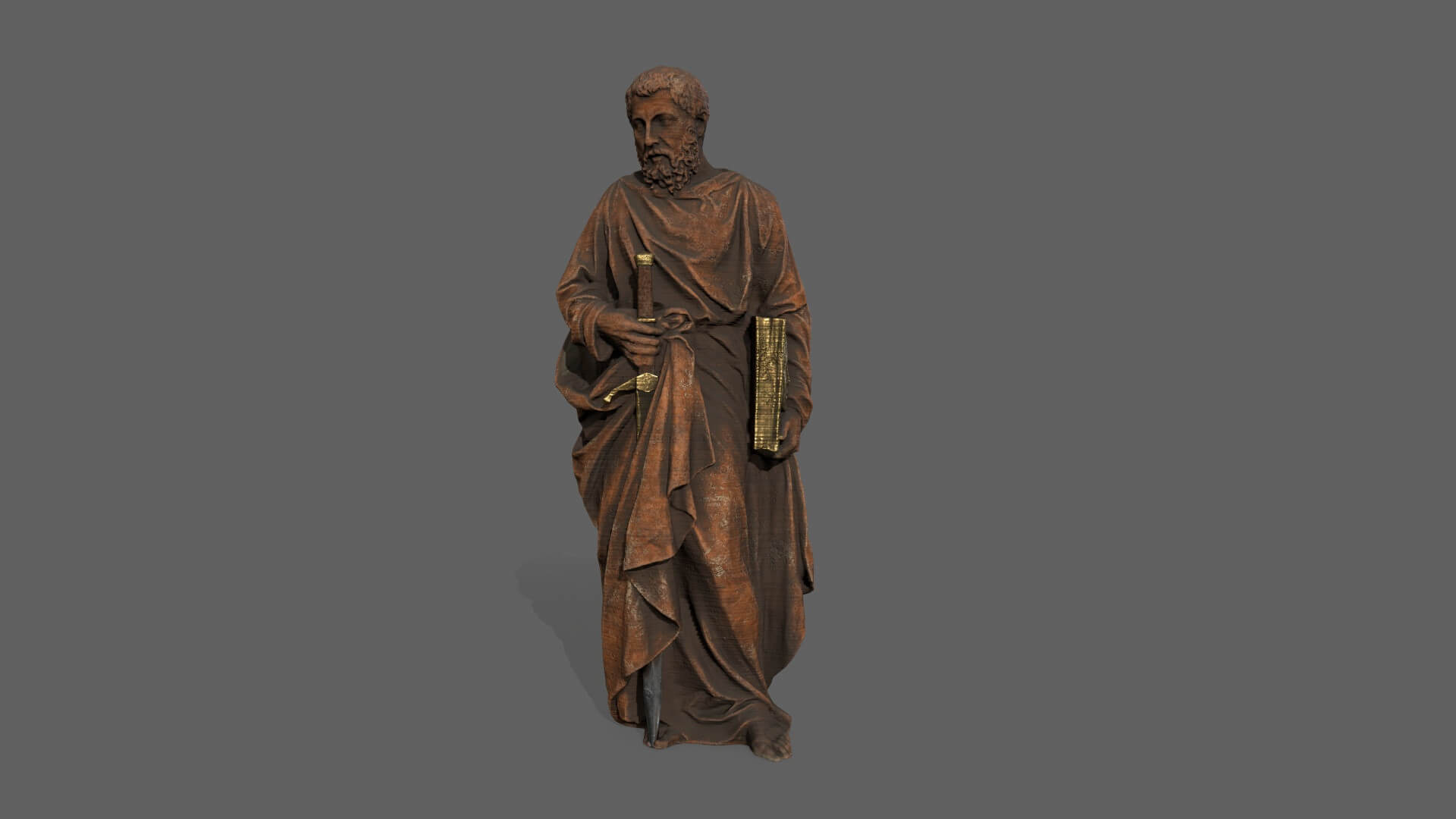 Old Man Statue - 3D Model by Gizem Dilara Tek