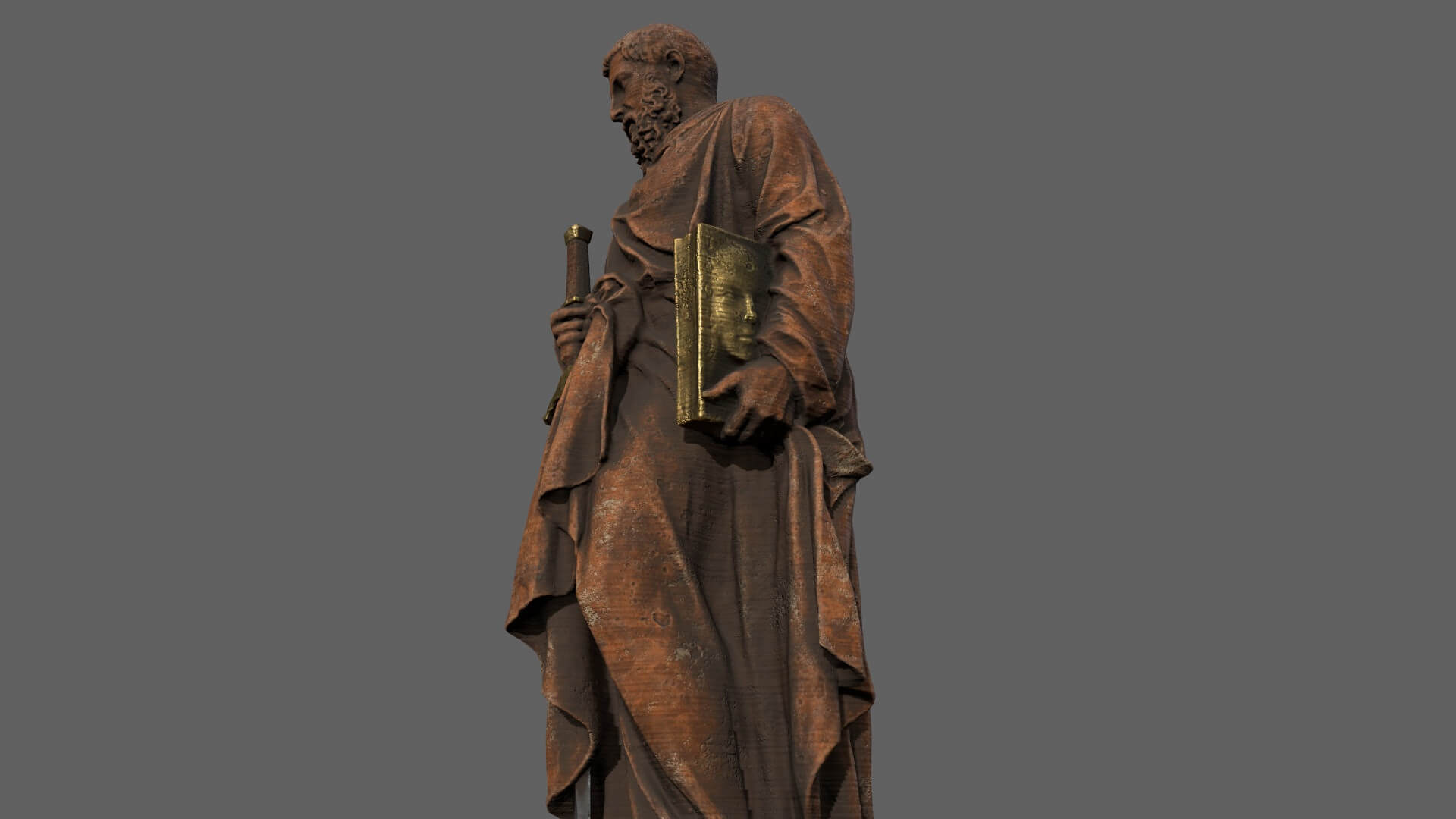 Old Man Statue - 3D Model by Gizem Dilara Tek