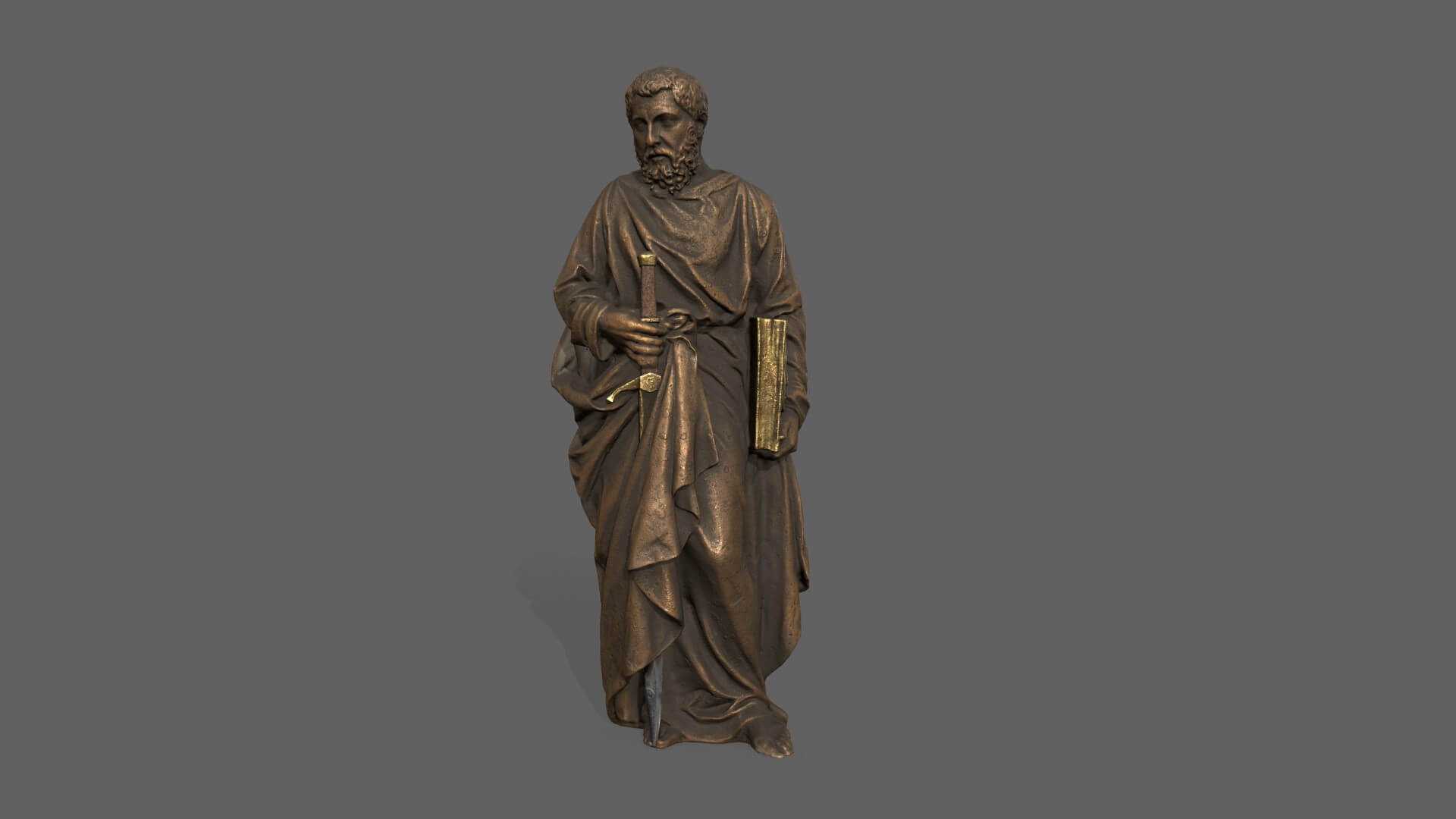 Old Man Statue - 3D Model by Gizem Dilara Tek