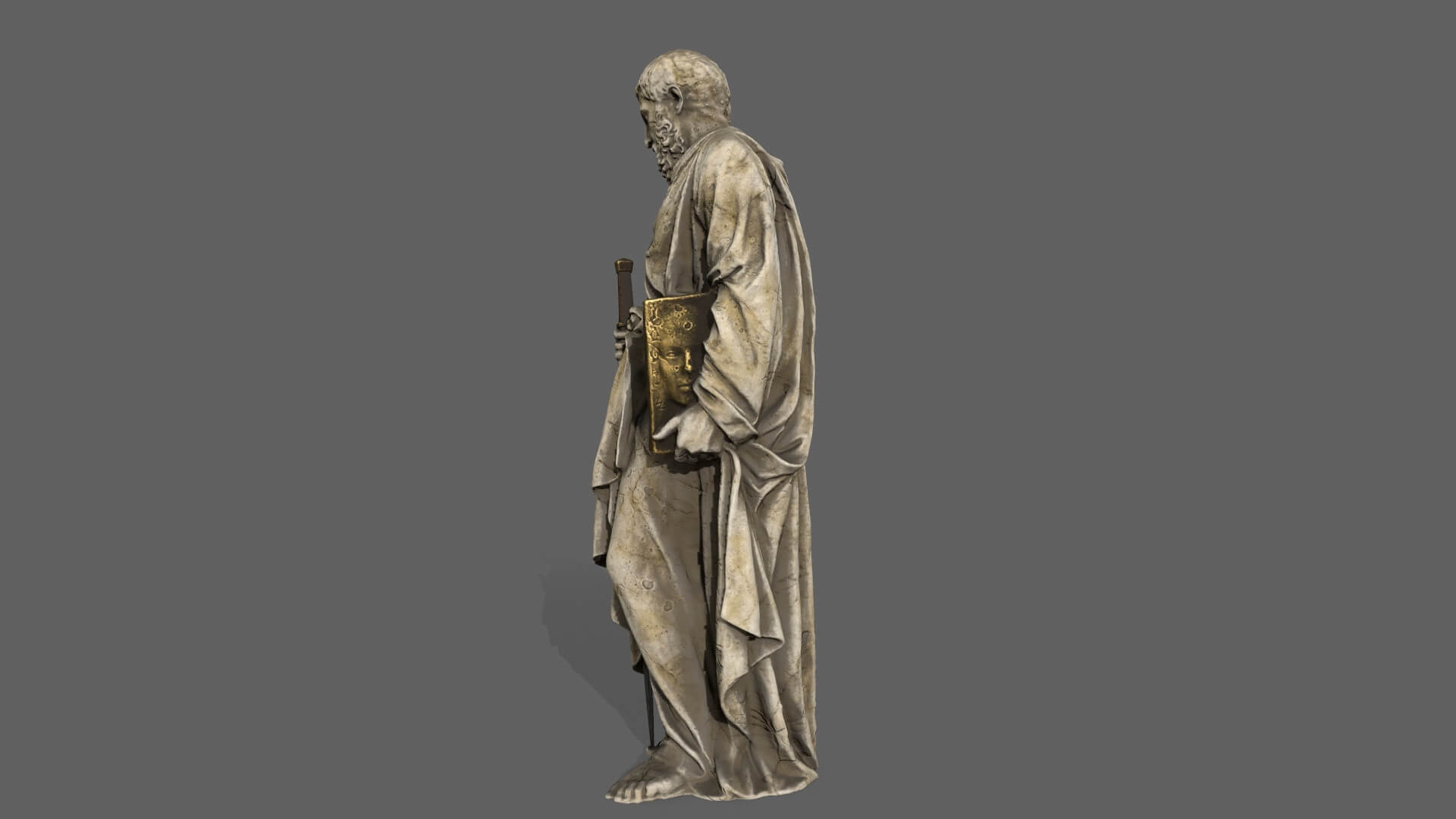 Old Man Statue - 3D Model by Gizem Dilara Tek